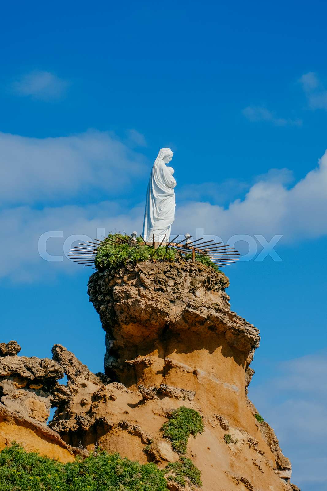 the Rocher de la Vierge, in Biarritz, France | Stock image | Colourbox
