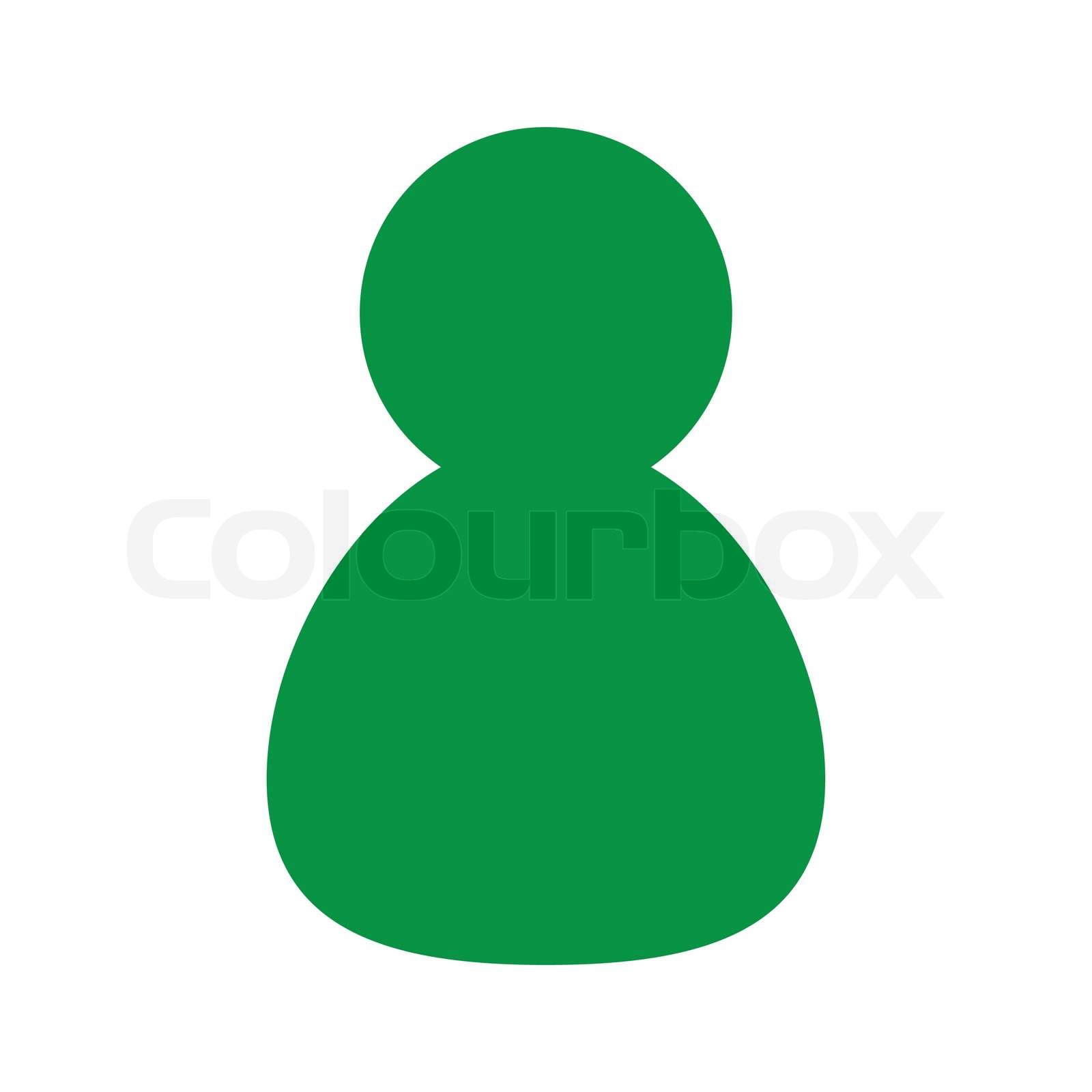 Icon - user - green | Stock vector | Colourbox