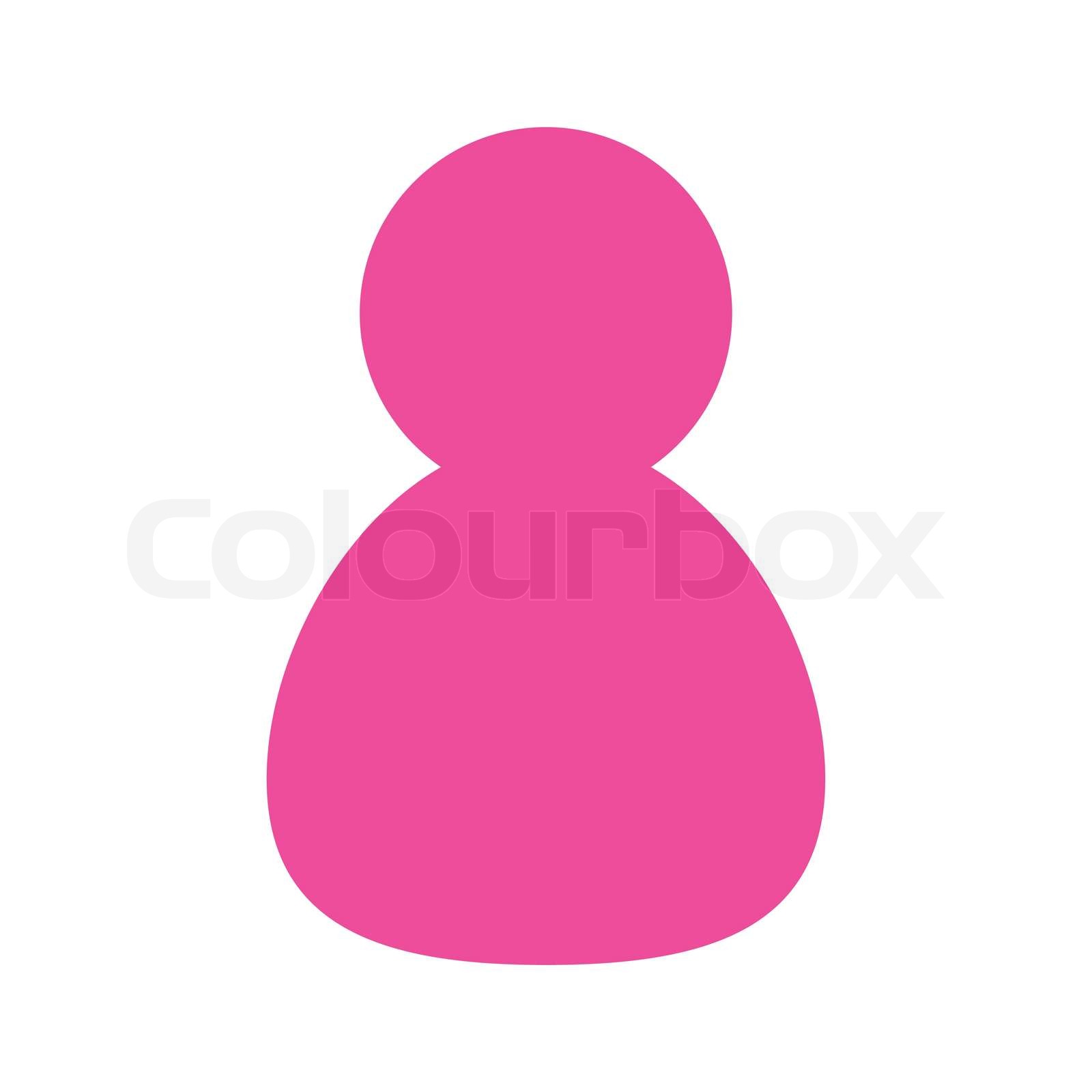 Icon - benutzer - pink | Stock-Vektor | Colourbox