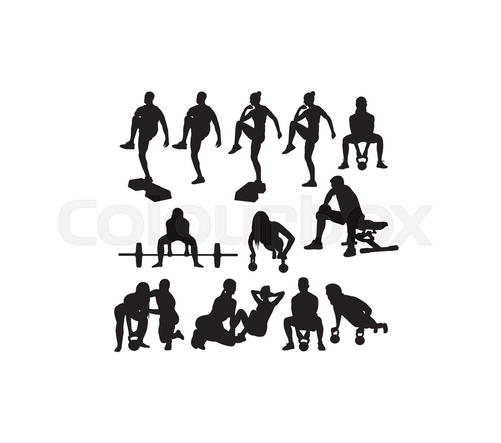 Fitness Walking Silhouette