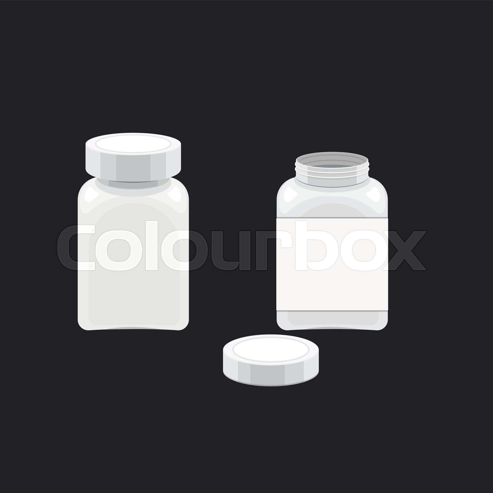 pill jar | Stock vector | Colourbox