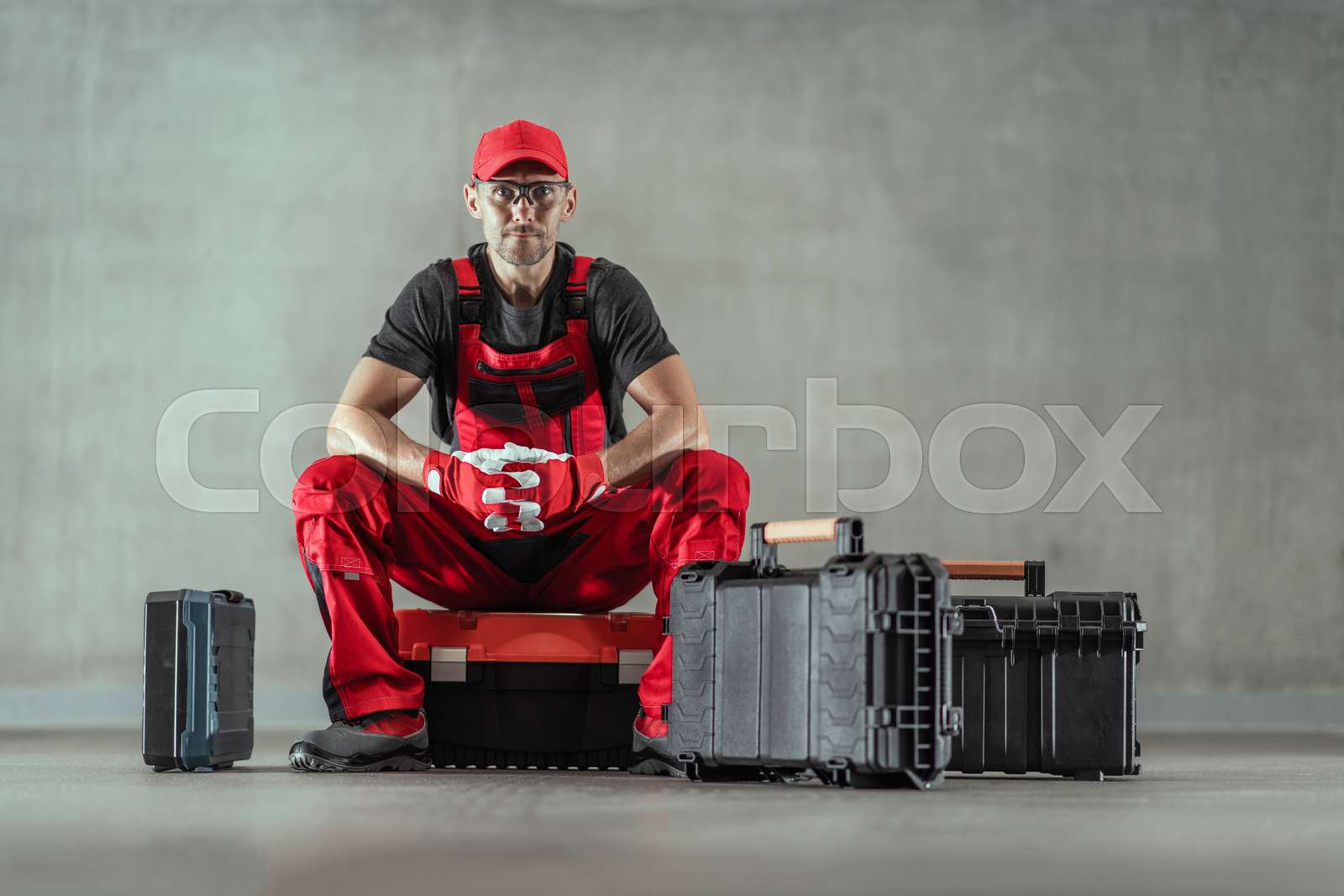 All Purpose Repairman and His Tools | Stock image | Colourbox