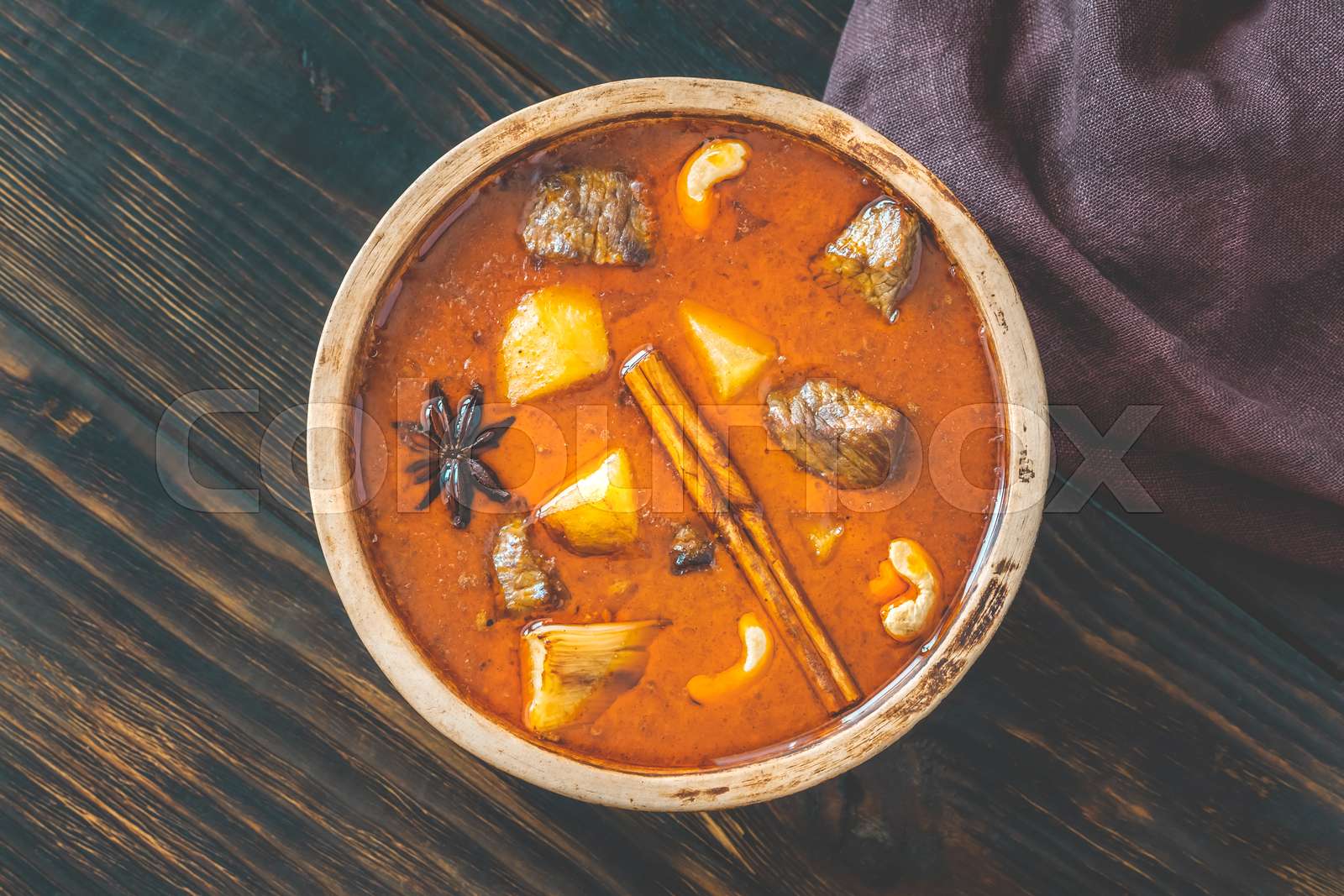 Bowl of Massaman curry | Stock image | Colourbox