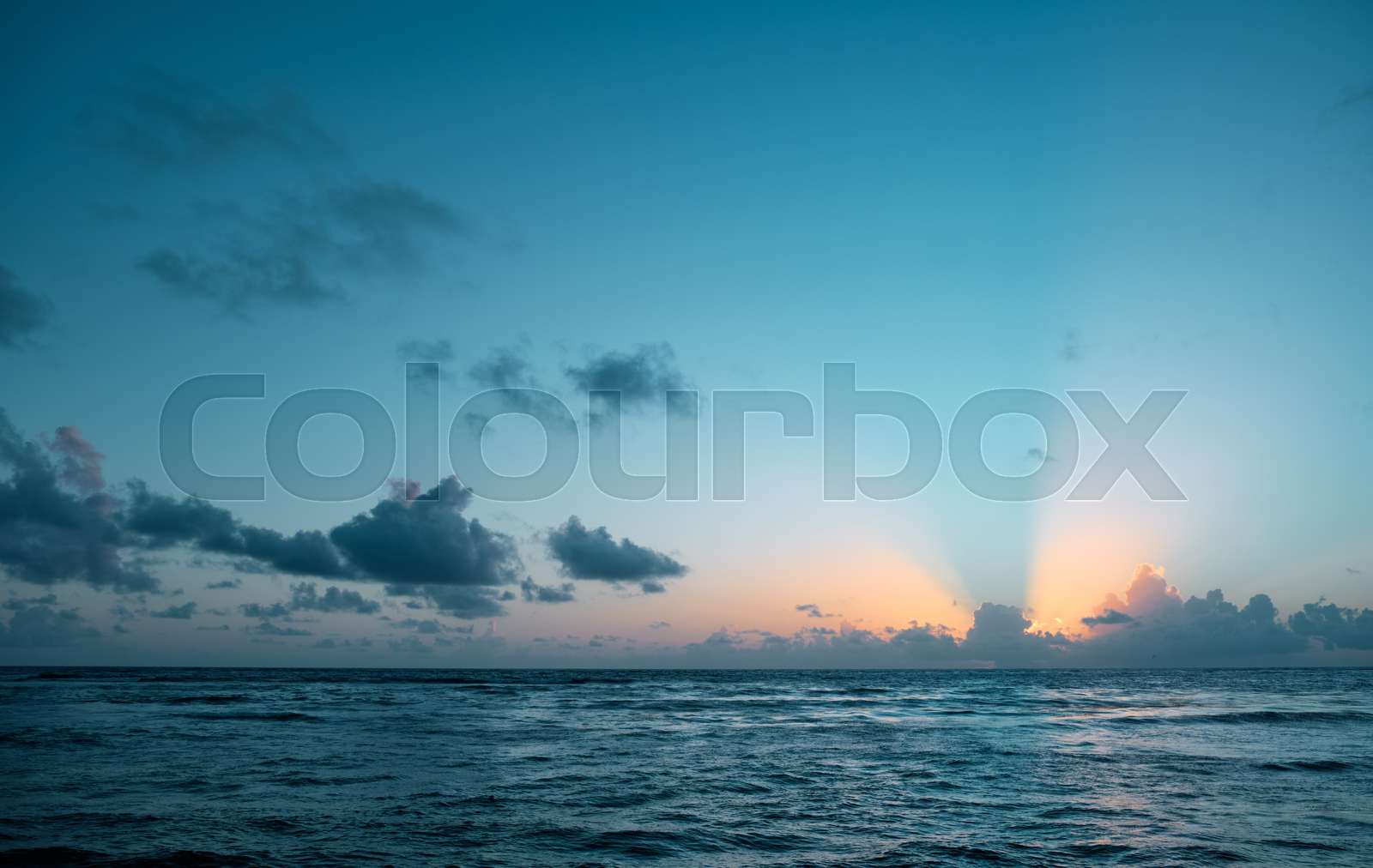 Seascape. Dawn over the Atlantic Ocean. | Stock image | Colourbox