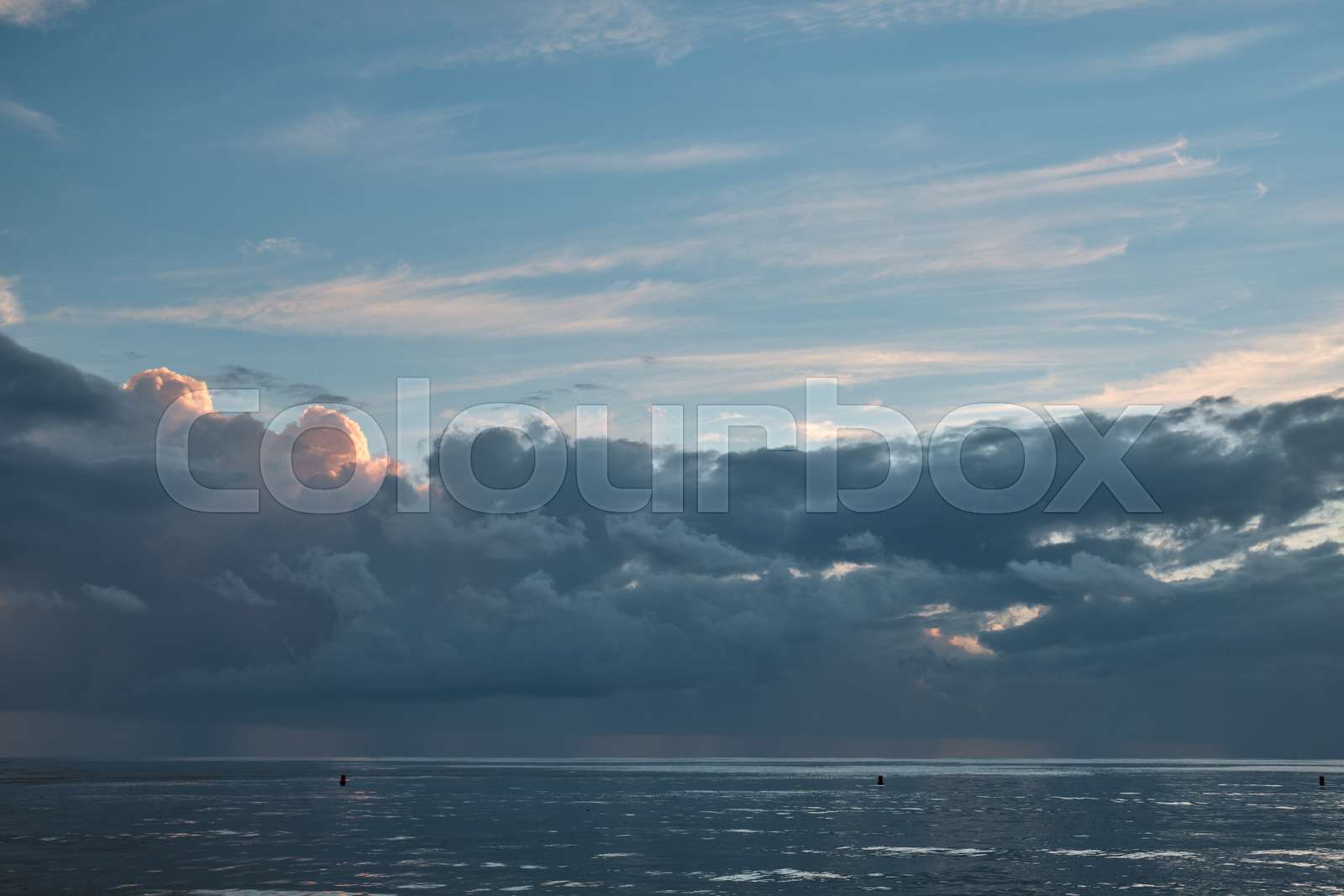 Calm morning seascape. | Stock image | Colourbox