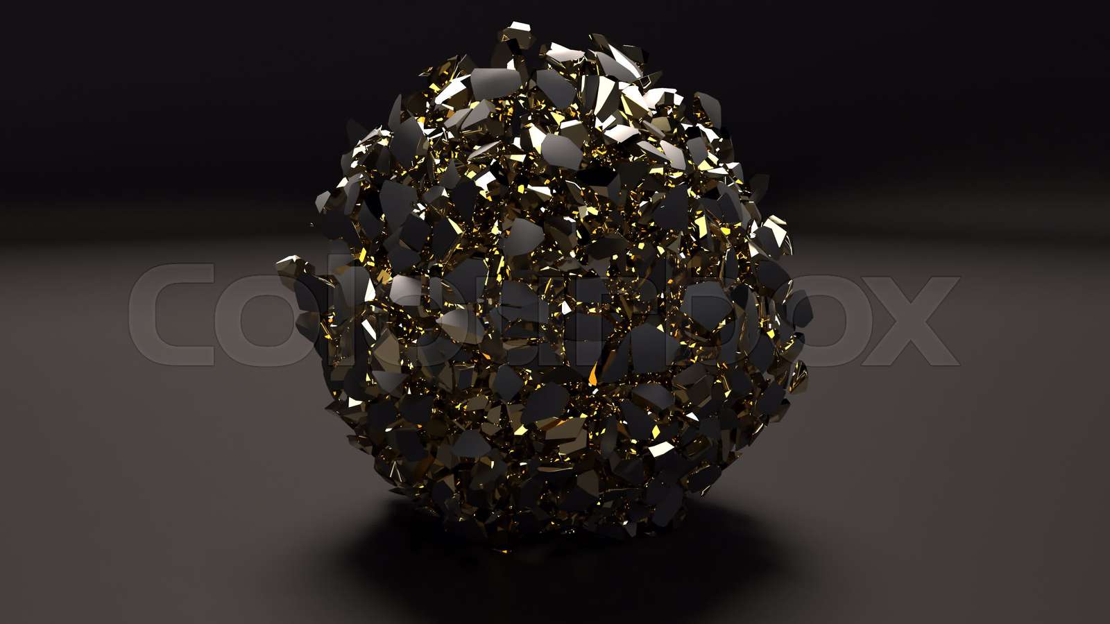 Explosion gold rock Glitter Golden Stone Nugget Cracked Concept Rich ...