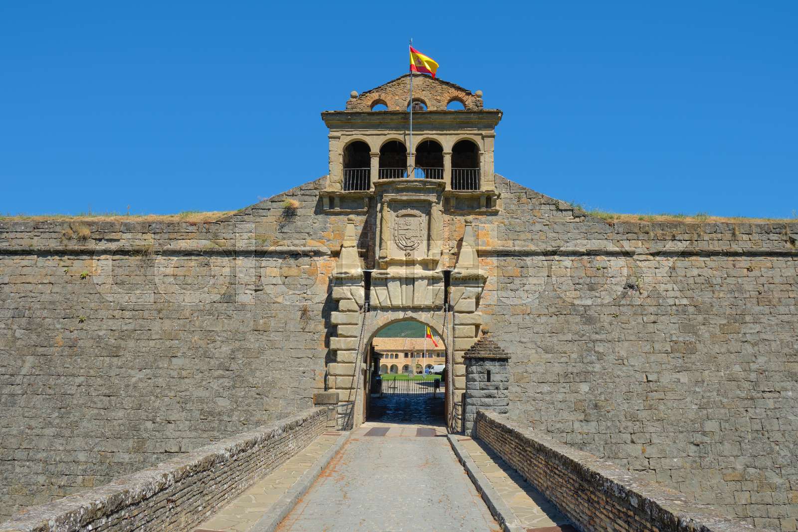entrance to the Citadel of Jaca, Spain | Stock image | Colourbox