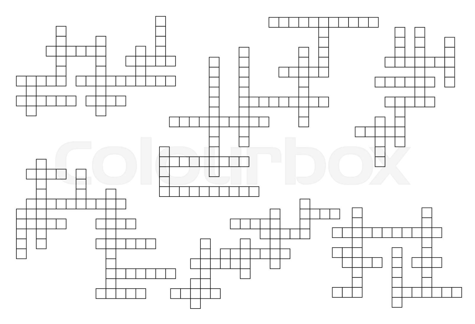 krydsord, alfabet, side | Stock vektor | Colourbox