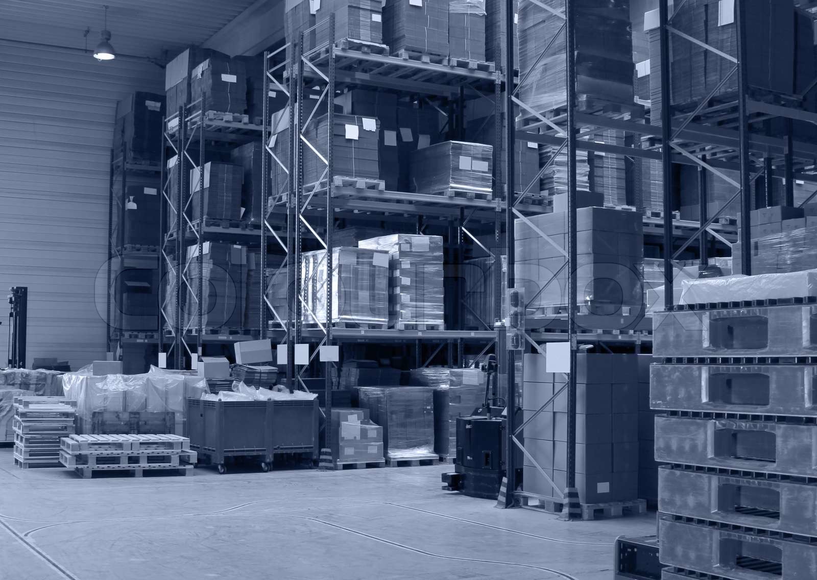 high bay racking | Stock image | Colourbox