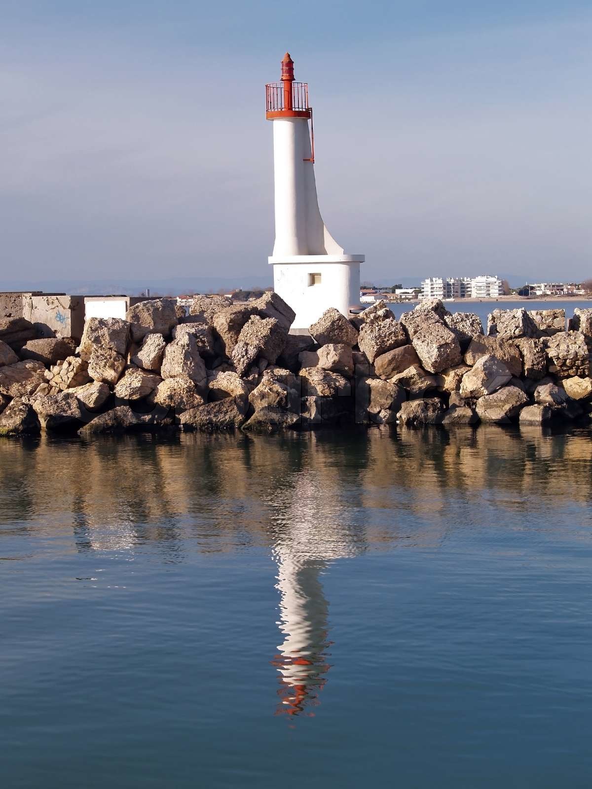 romantic lighthouse in the south ofFrance | Stock image | Colourbox