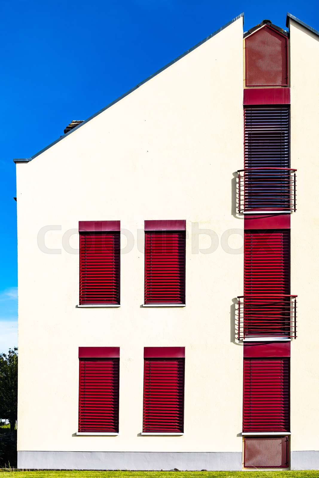 View Of One Half Of The House Stock Image Colourbox