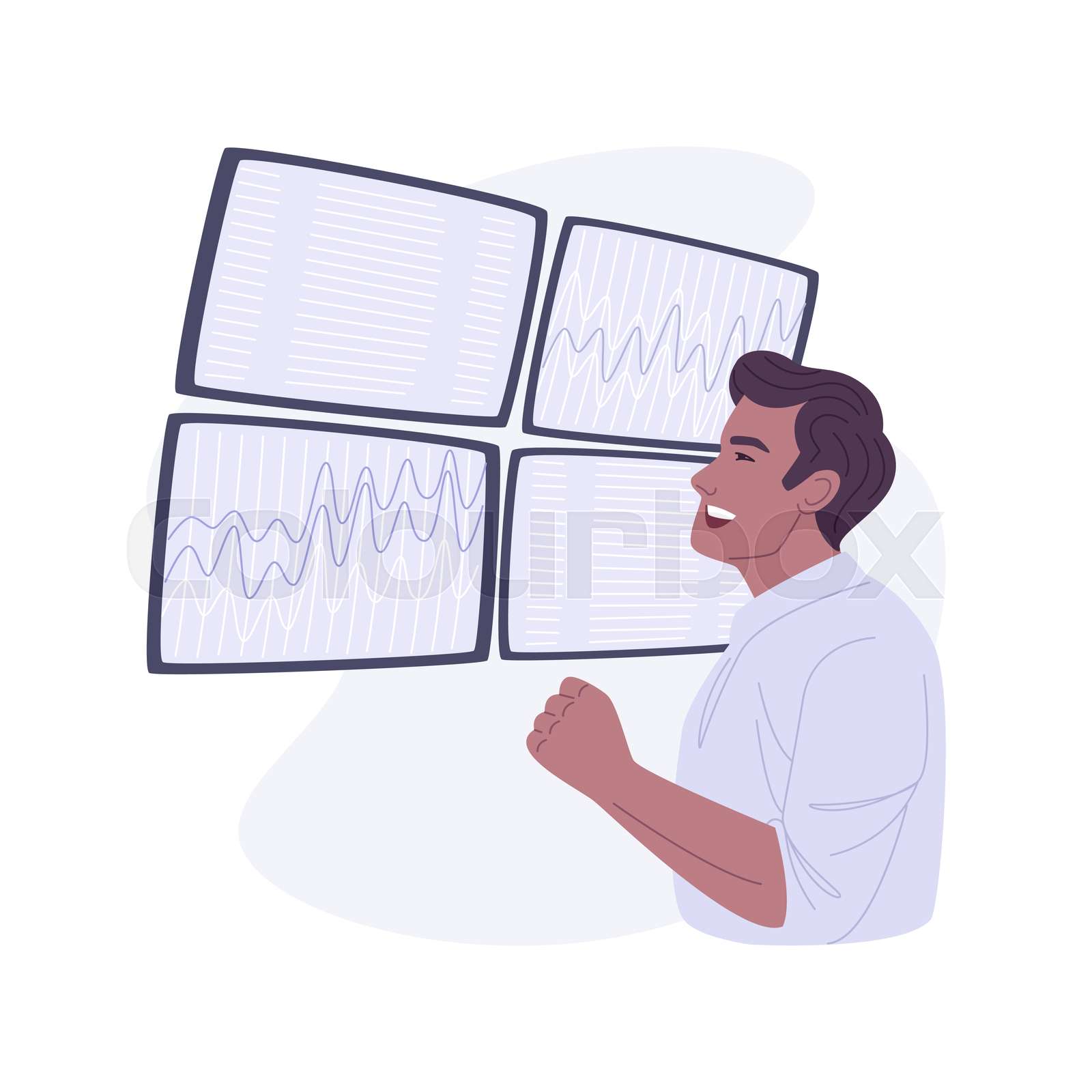 Big profit isolated cartoon vector illustrations. | Stock vector ...