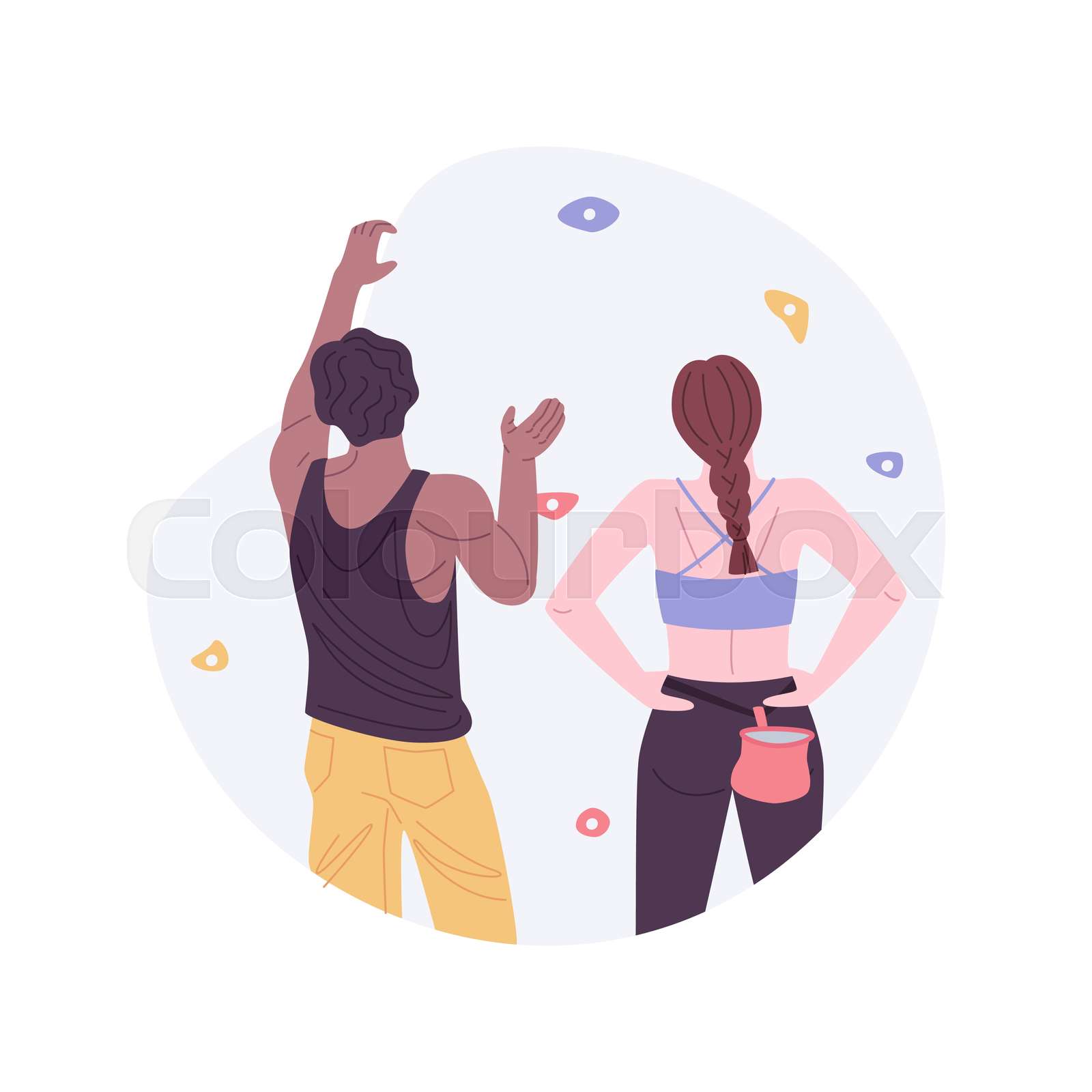 Personal instructor isolated cartoon vector illustrations. | Stock ...