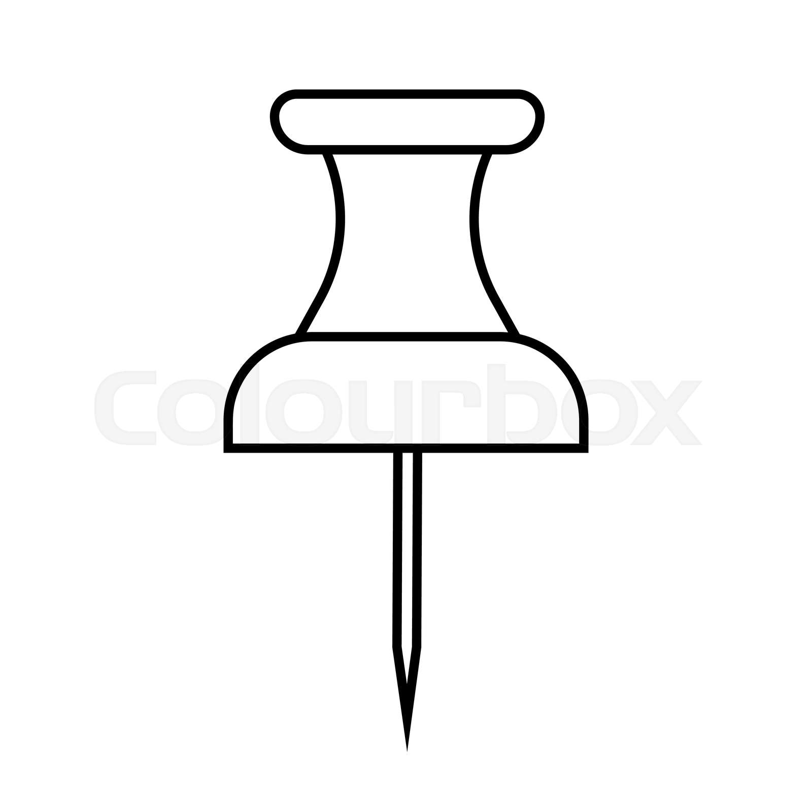 Simple Thumbtack Icon