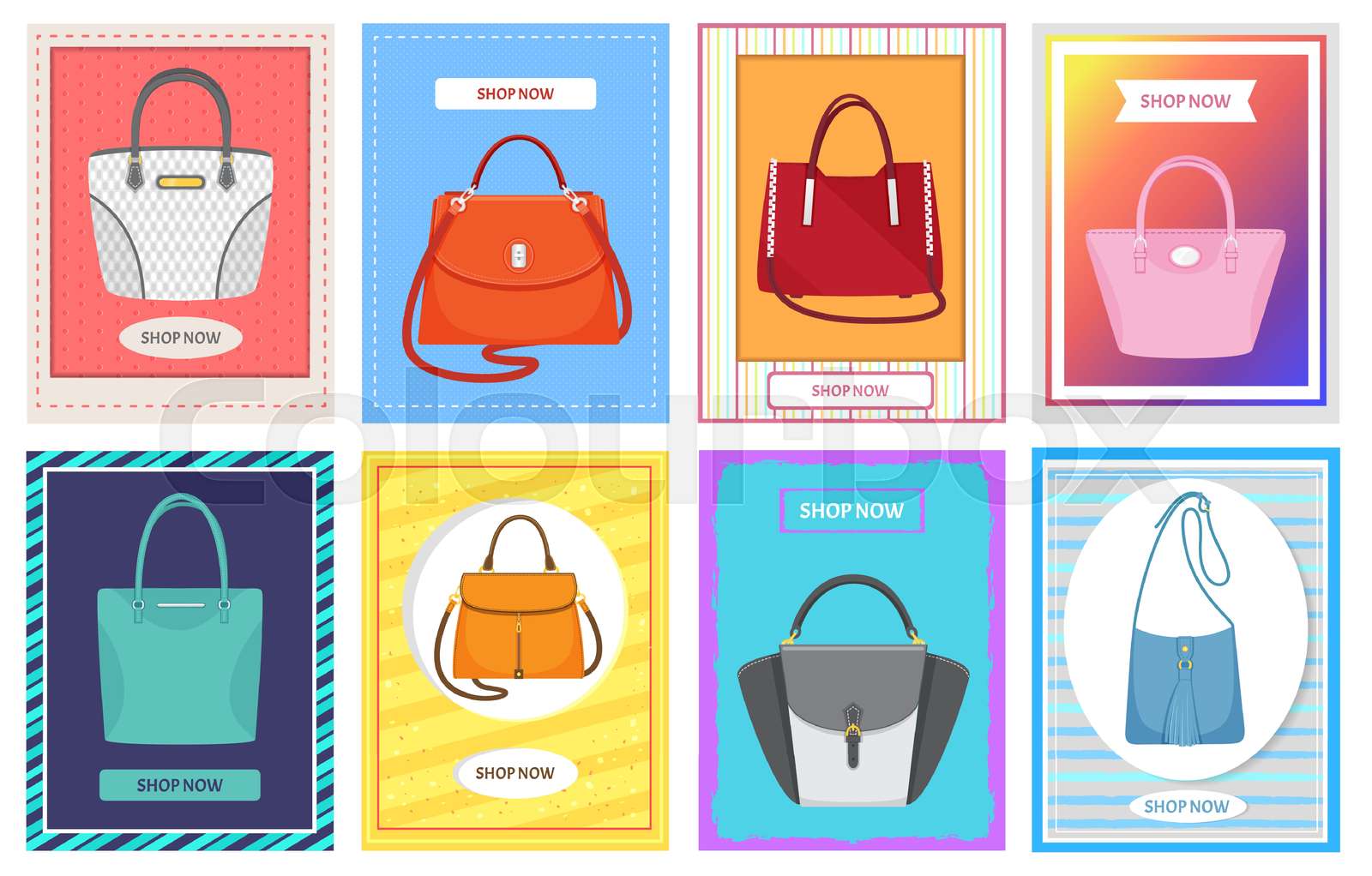 taske, pose, feminine | Stock vektor | Colourbox