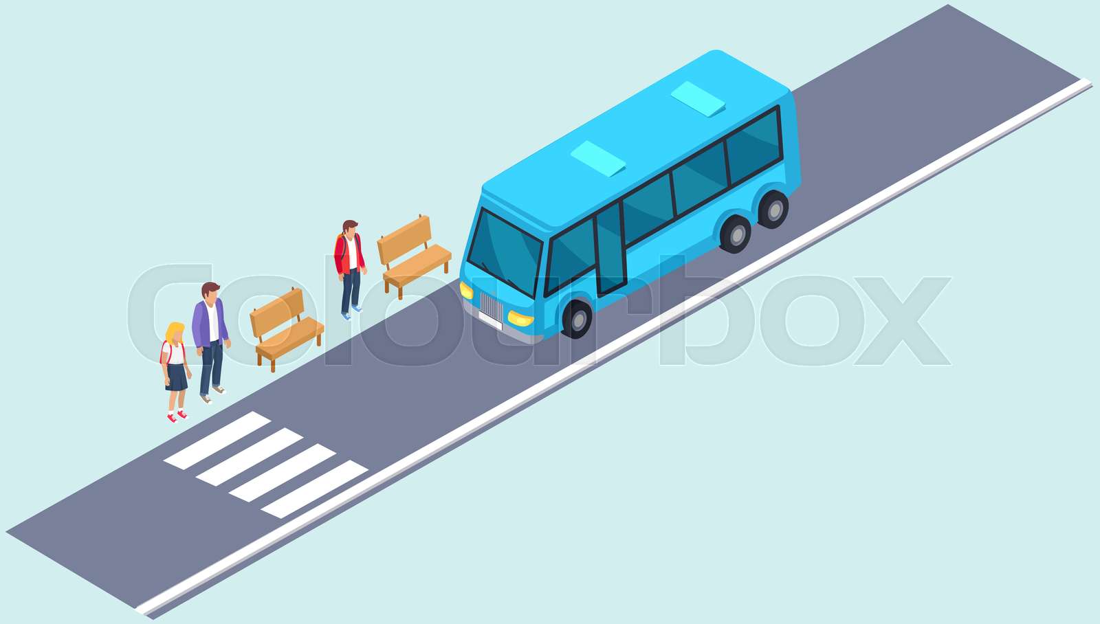 bus, element, reklame | Stock vektor | Colourbox