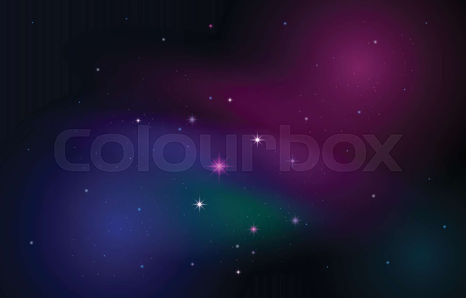 Beautiful Night Sky Space View Stars Background | Stock vector | Colourbox