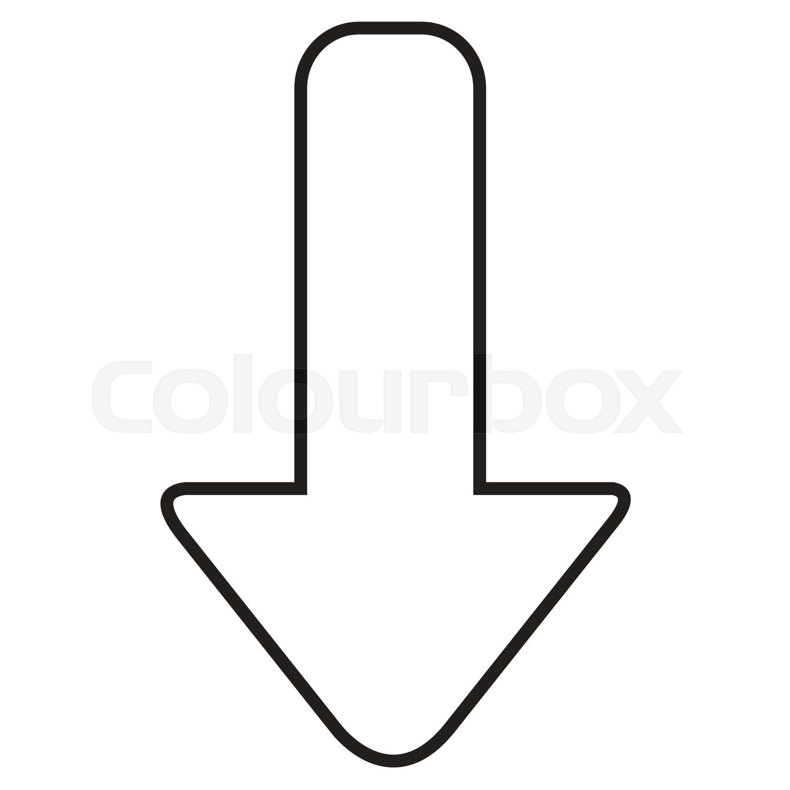 Download icon sign symbol design | Stock vector | Colourbox