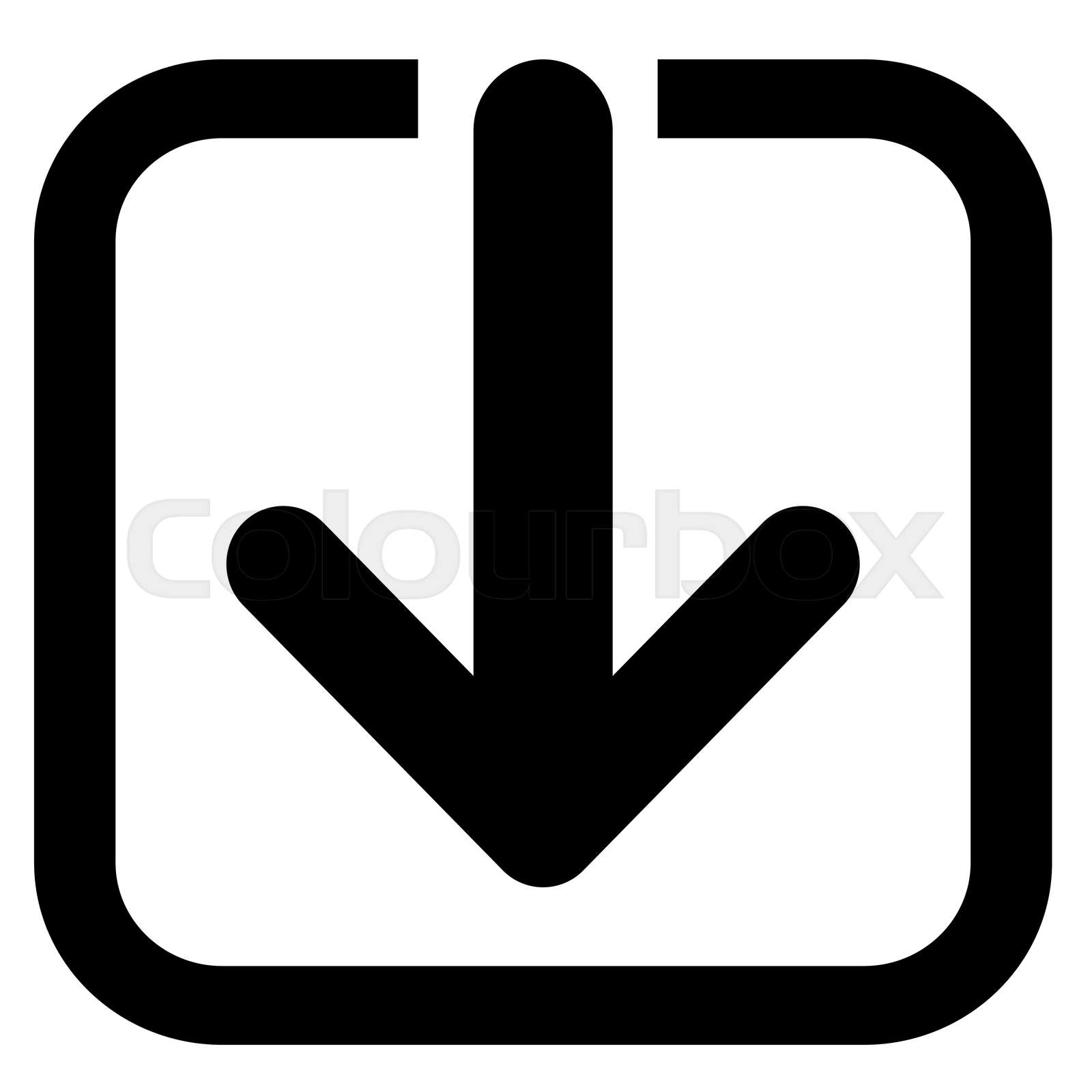 Download icon sign symbol design | Stock vector | Colourbox