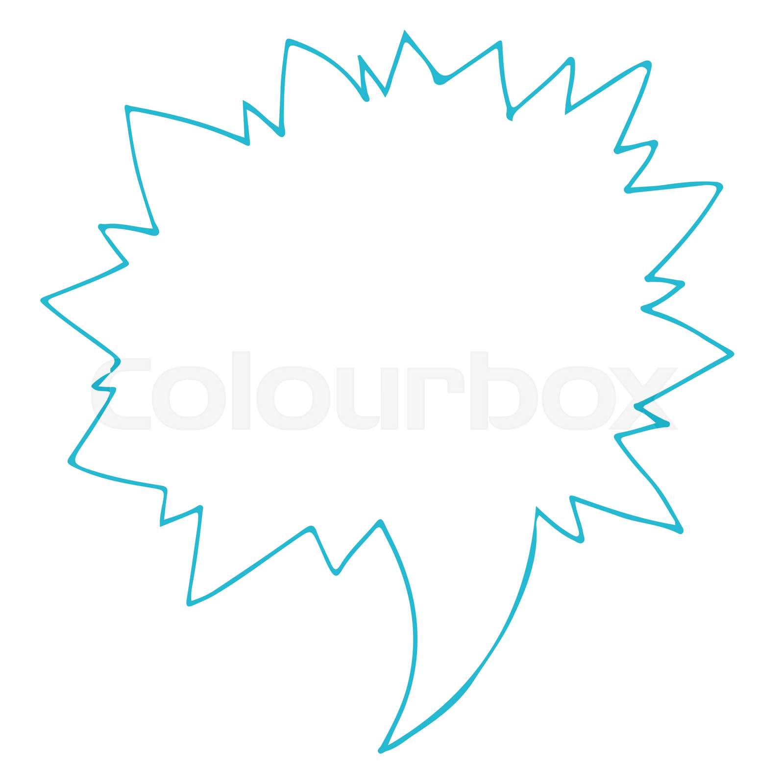 Speech Bubble icon hand drawn | Stock vector | Colourbox