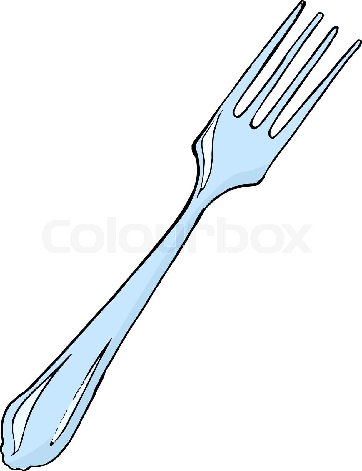 Gabel | Stock-Vektor | Colourbox