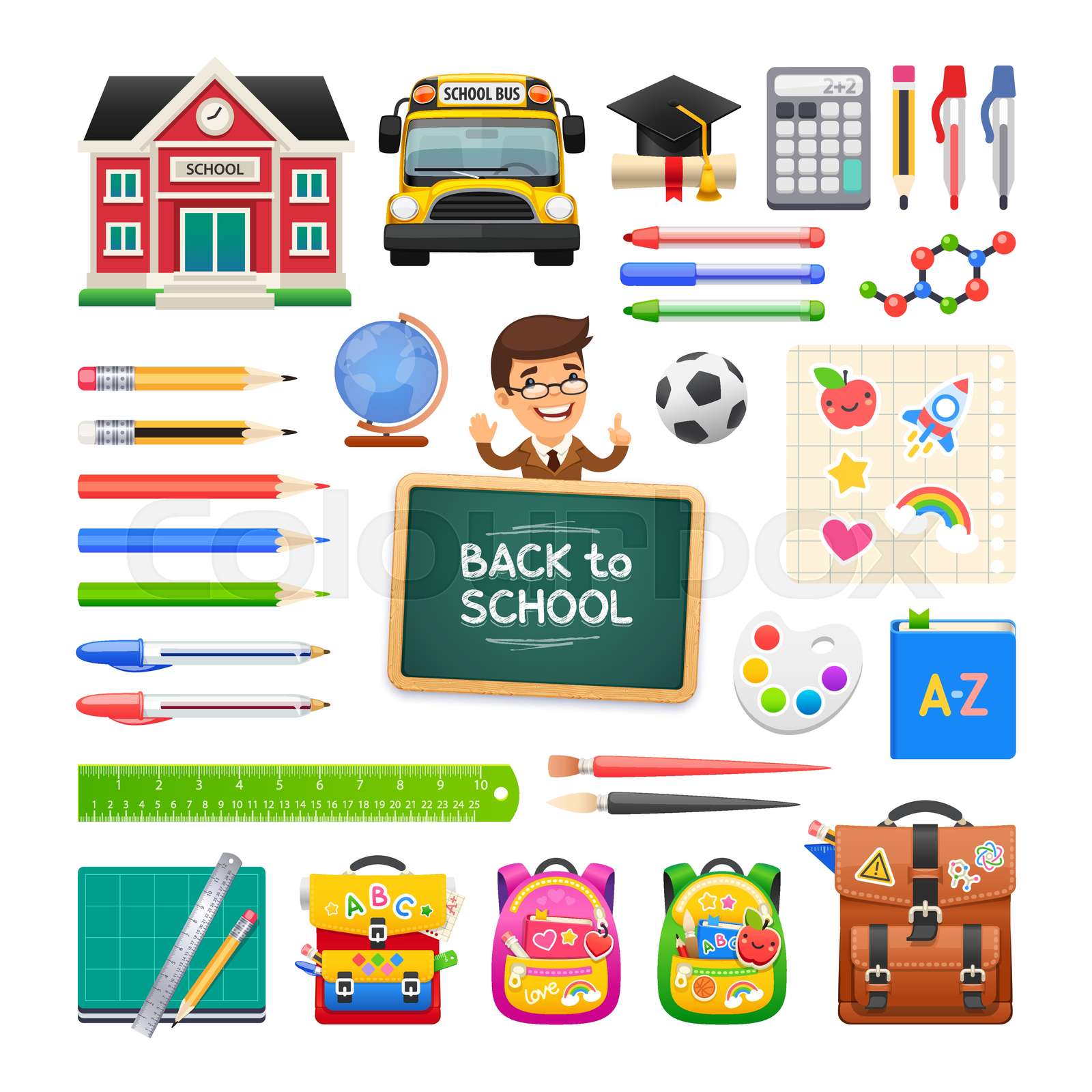 Back to School Icons Collection | Stock vector | Colourbox