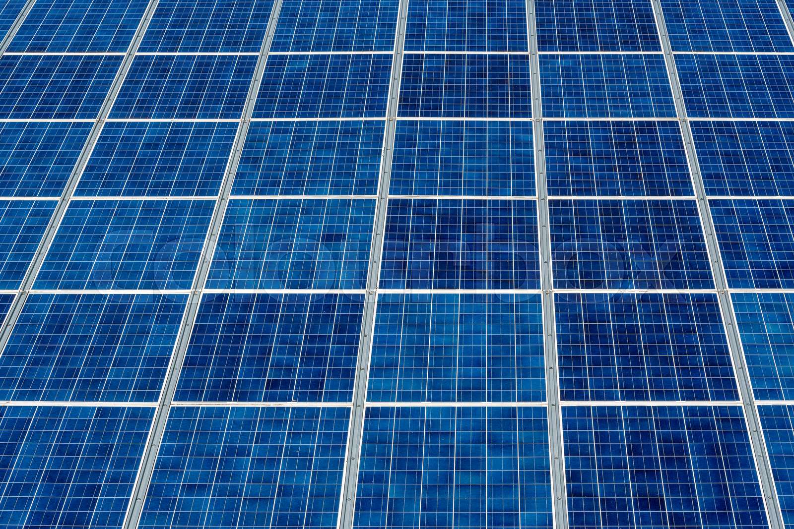 Close up solar cell battery harness energy of the sun | Stock image ...