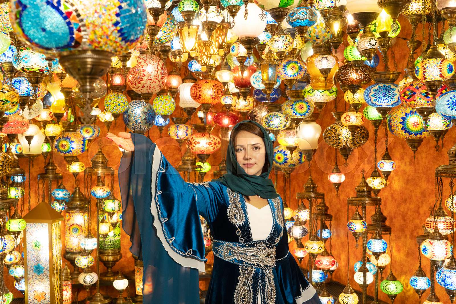 Beautiful Girl In Tradiotional Turkish Dress Stock Image Colourbox