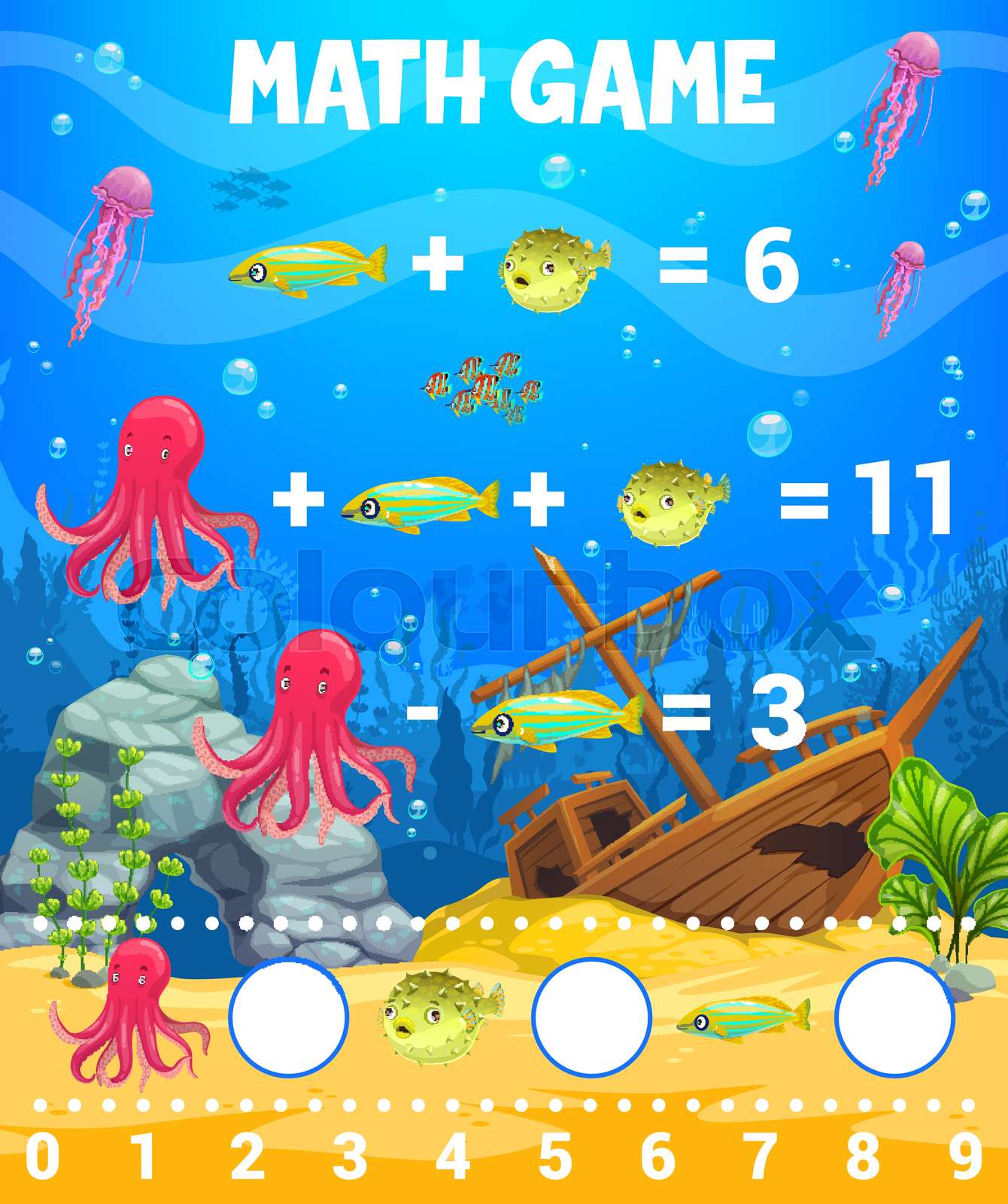matematik, illustration, bunden | Stock vektor | Colourbox