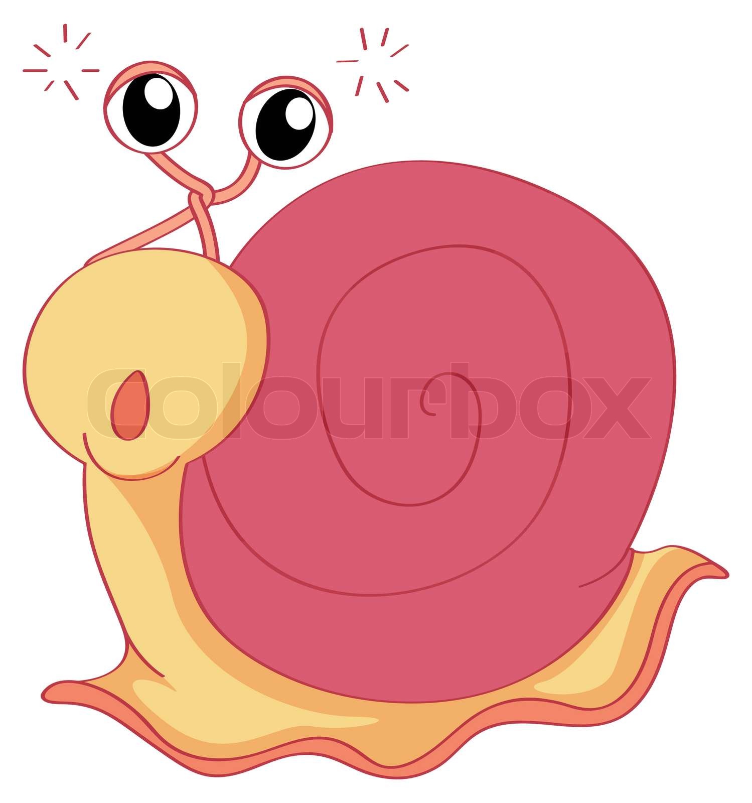 En snegl | Stock vektor | Colourbox