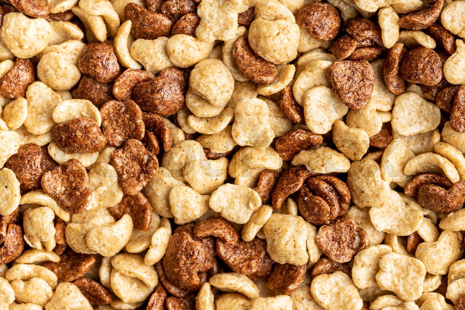 Breakfast cereal flakes. | Stock image | Colourbox