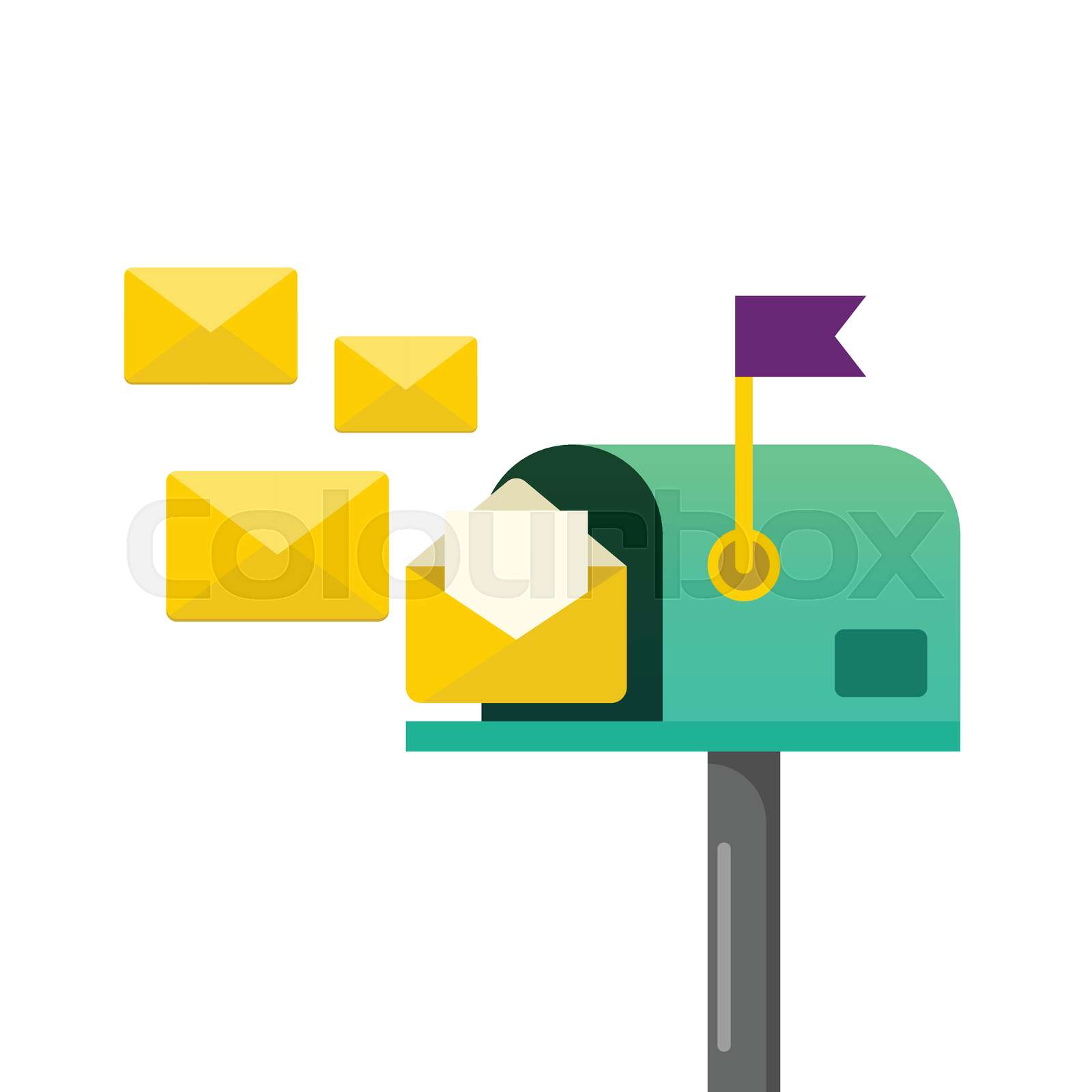 Mailbox Post Full Of Letters Stock Vector Colourbox Mailbox Post Full Of Letters Stock Vector Colourbox