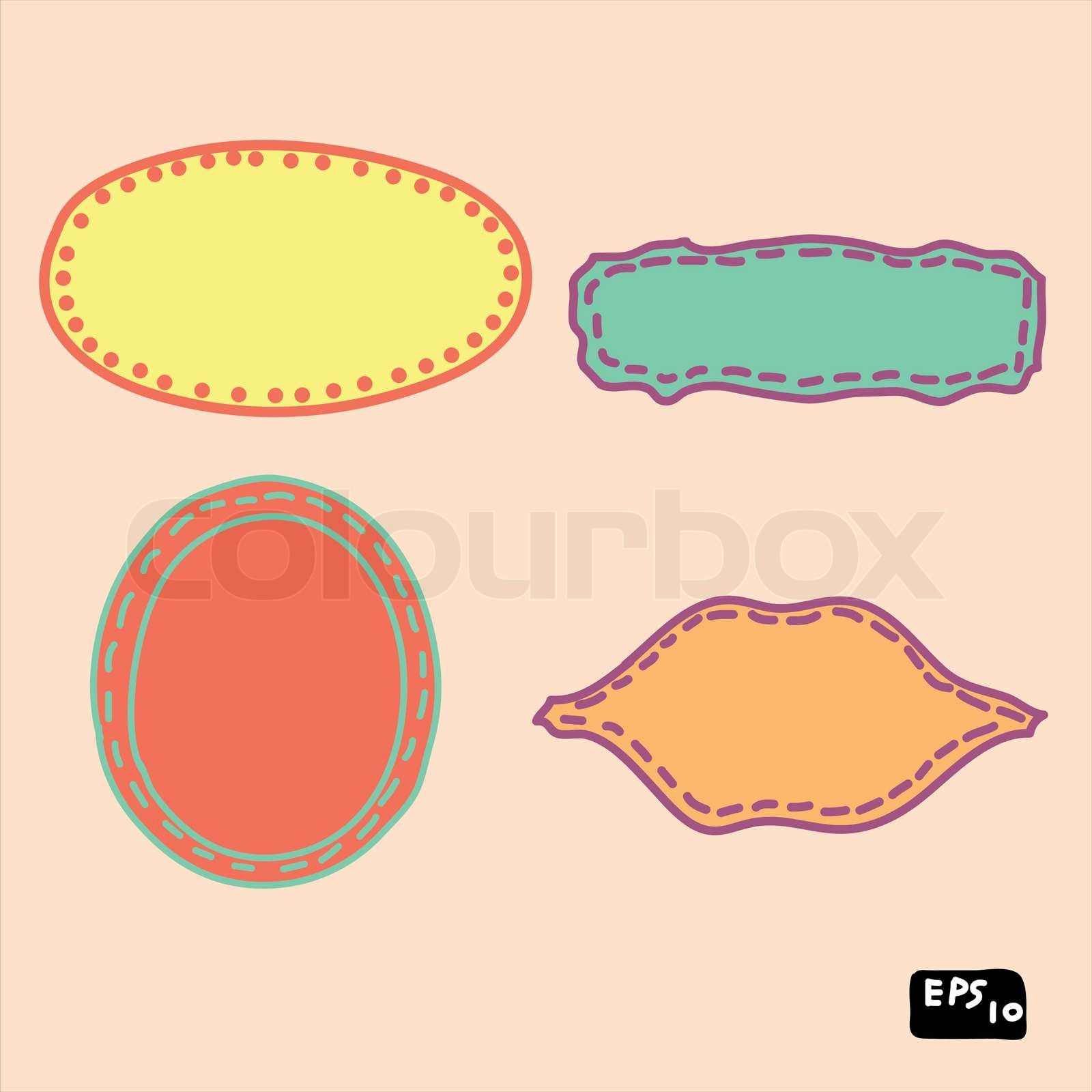 label doodle | Stock vector | Colourbox
