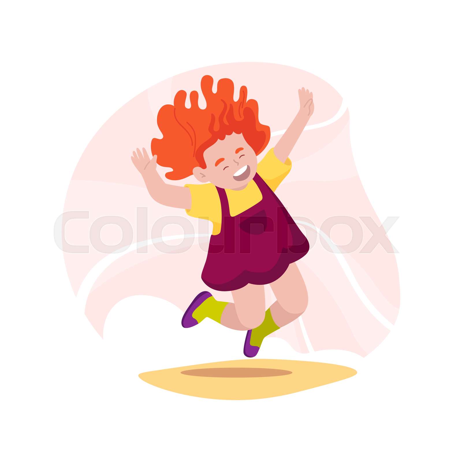 Happiness isolated cartoon vector illustration. | Stock vector | Colourbox