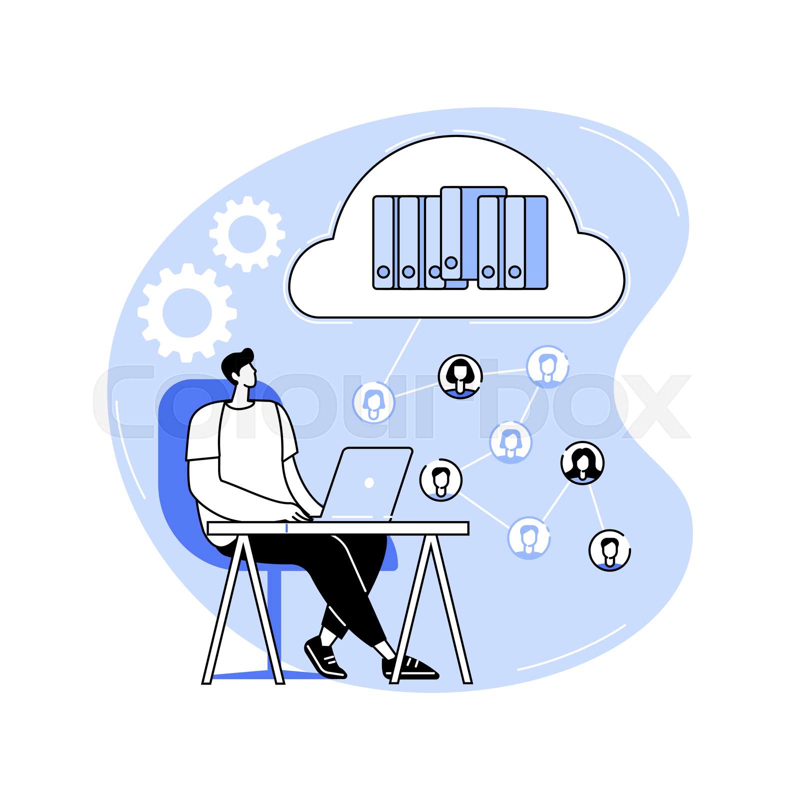 Customer profiling isolated cartoon vector illustrations. | Stock ...