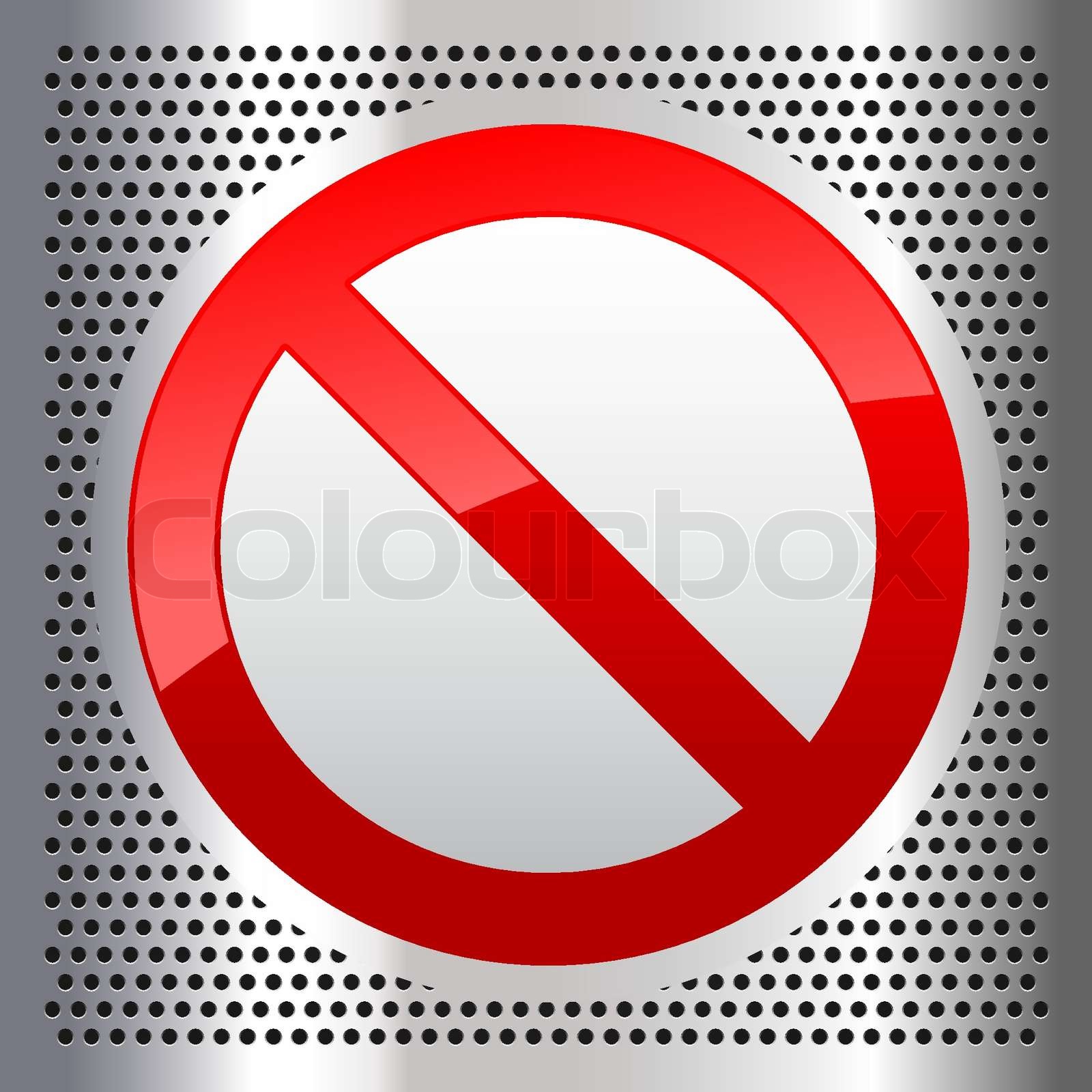 prohibited sign | Stock vector | Colourbox
