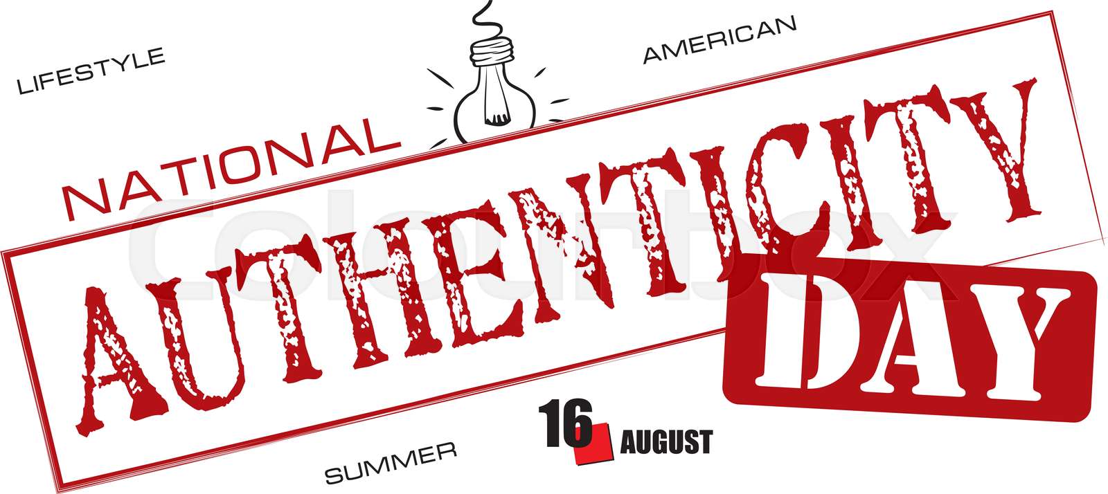 National Authenticity Day | Stock vector | Colourbox