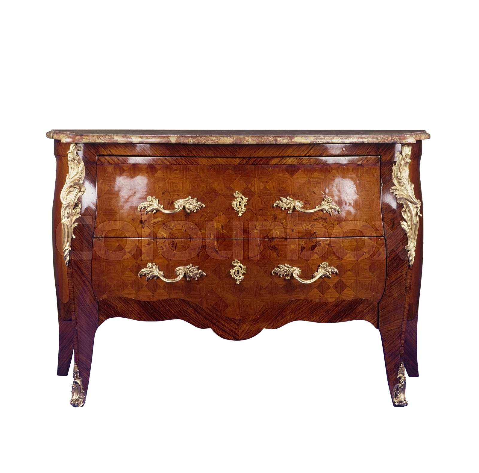 Antique style dresser isolated on white | Stock image | Colourbox