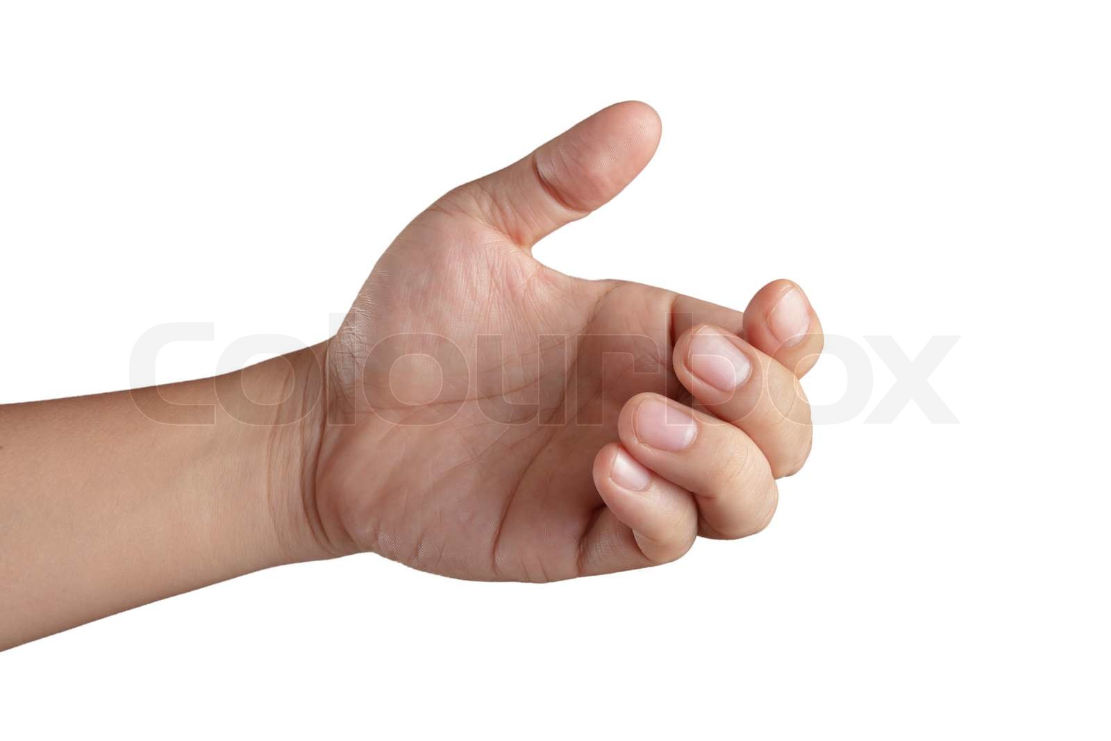 Offene Hand mit allen fünf Fingern | Stock Bild | Colourbox