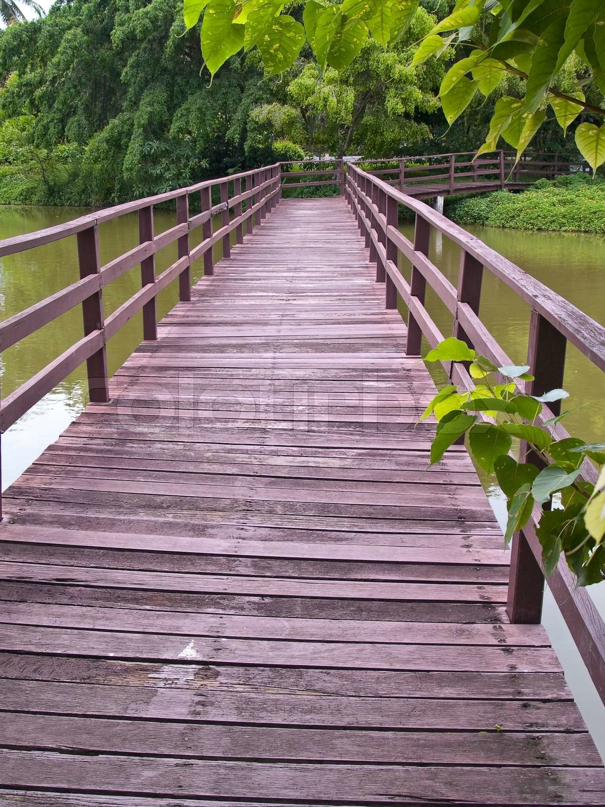 Wooden bridge | Stock image | Colourbox
