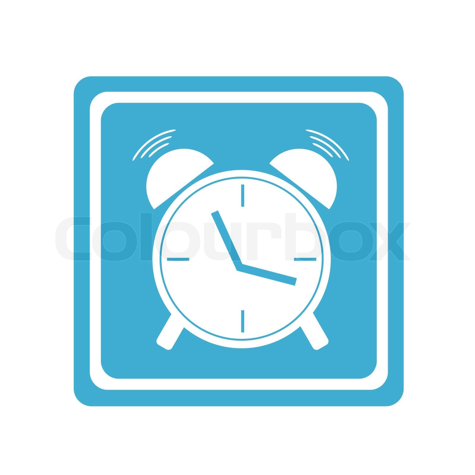 Alarm button in blue | Stock vector | Colourbox