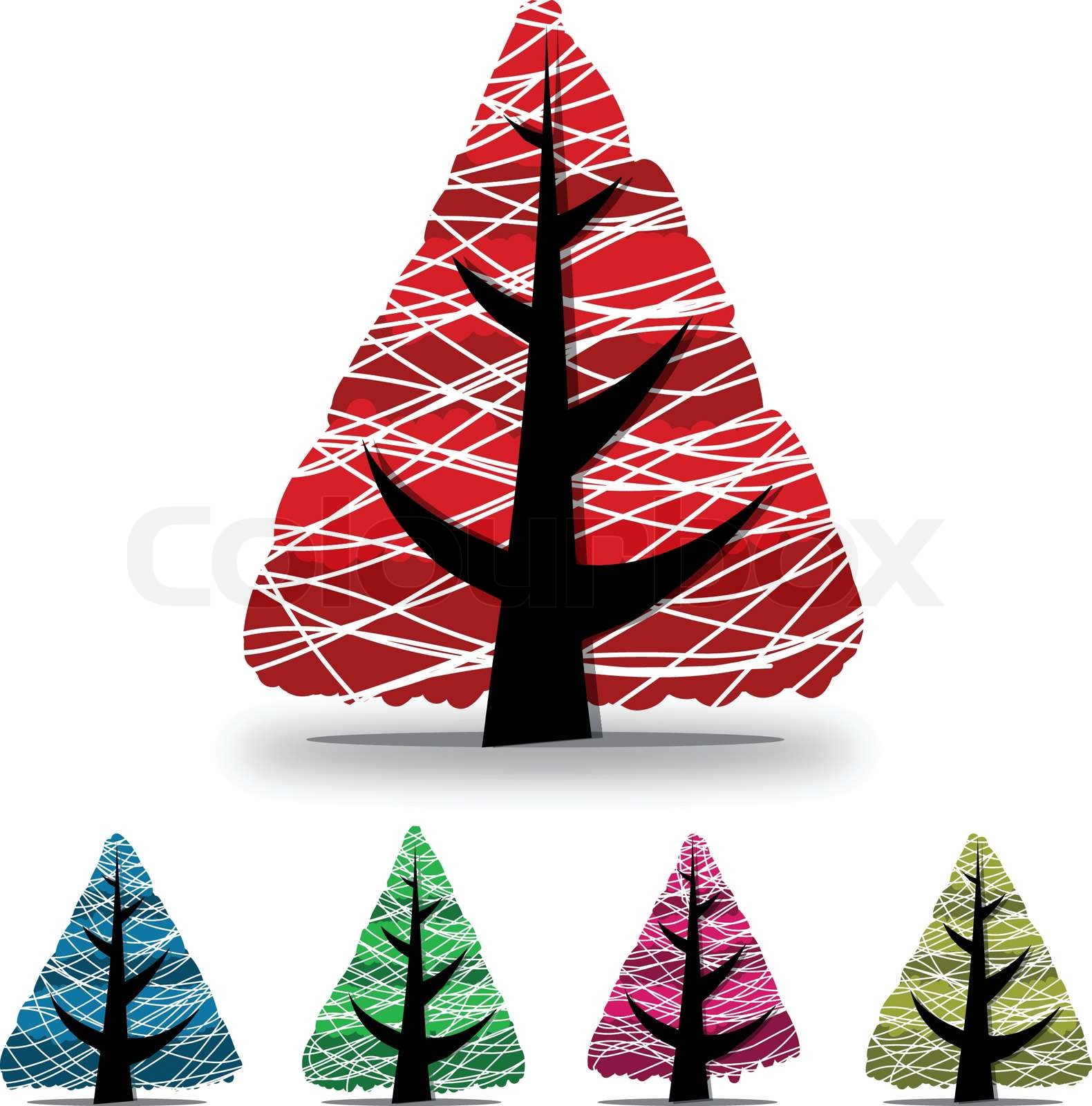Christmas tree : graphic vector | Stock vector | Colourbox