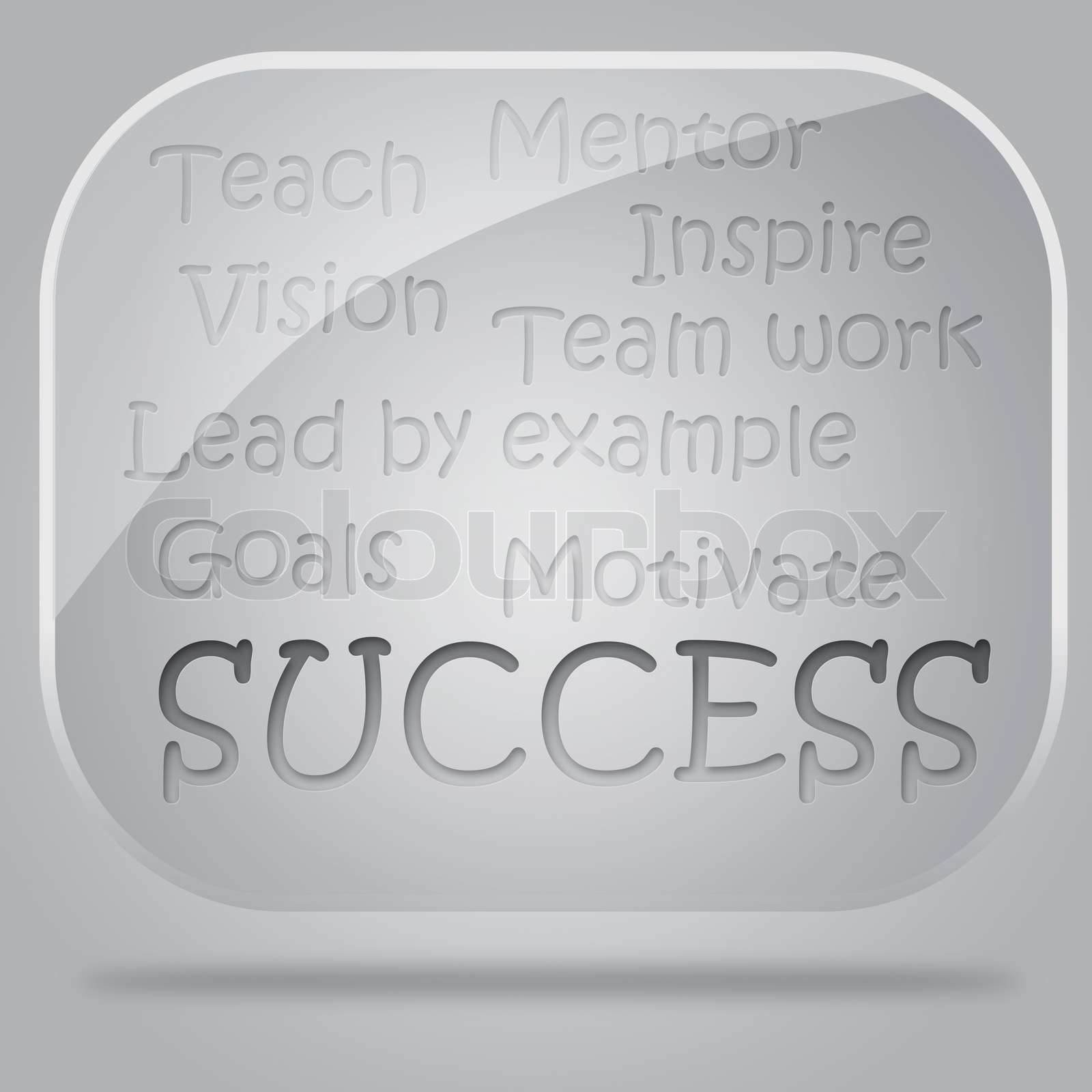 success flow chart in glass bubbles | Stock image | Colourbox