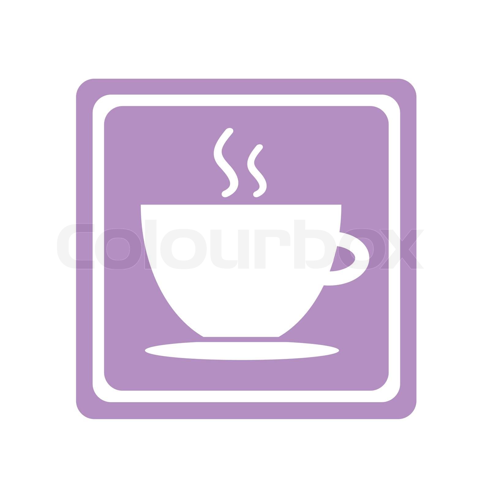 Cafe sign in purple | Stock vector | Colourbox