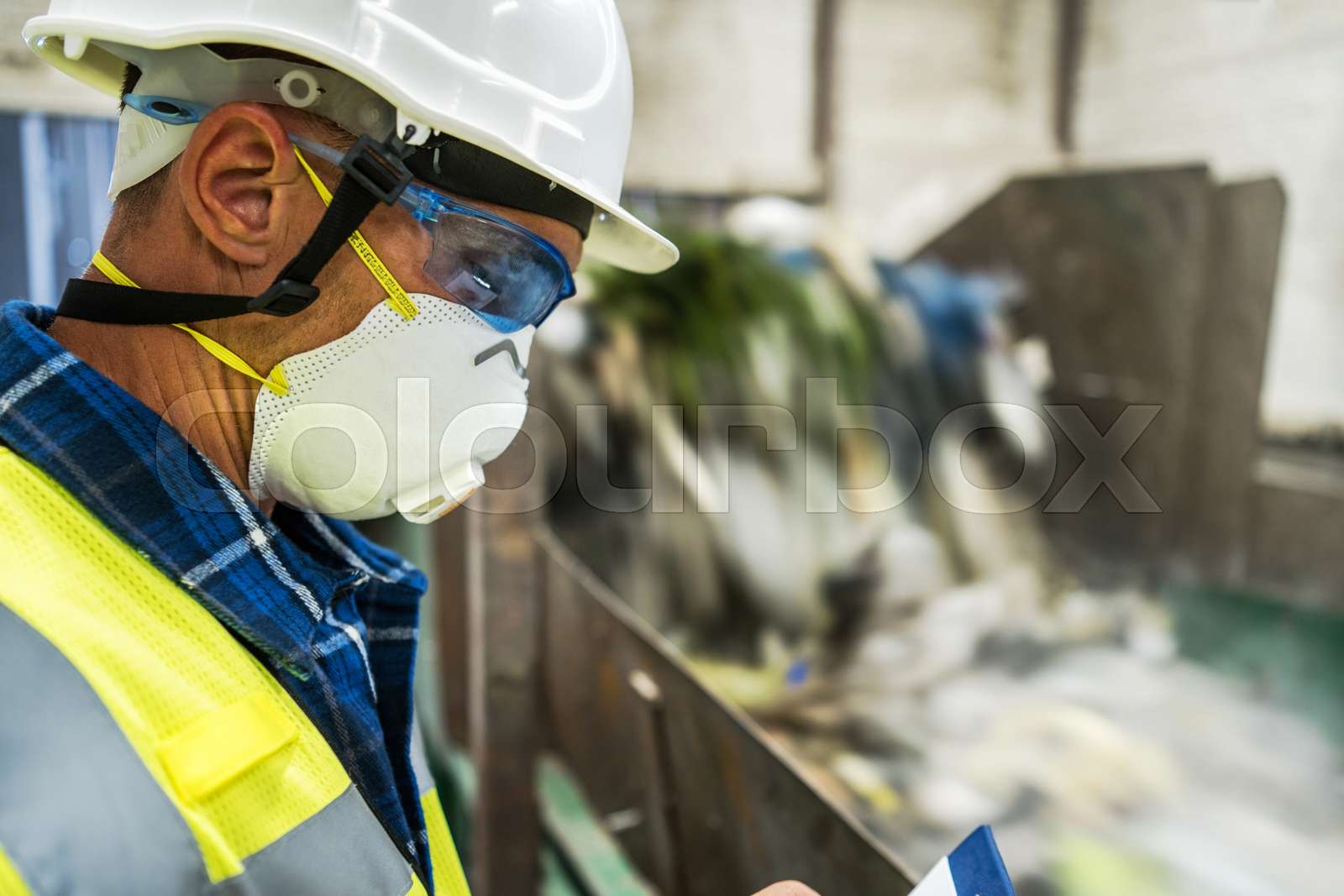 Urban Waste Sorting Facility Technician | Stock image | Colourbox