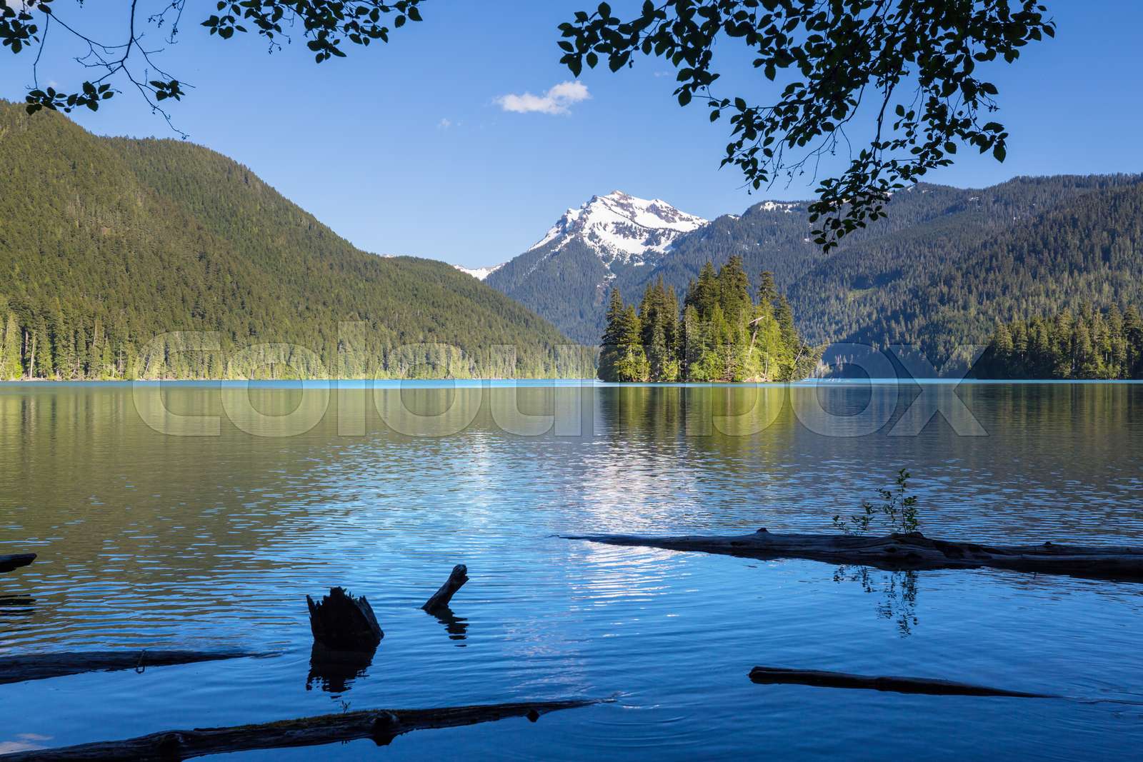 bjergene, sollys, rock | Stock foto | Colourbox