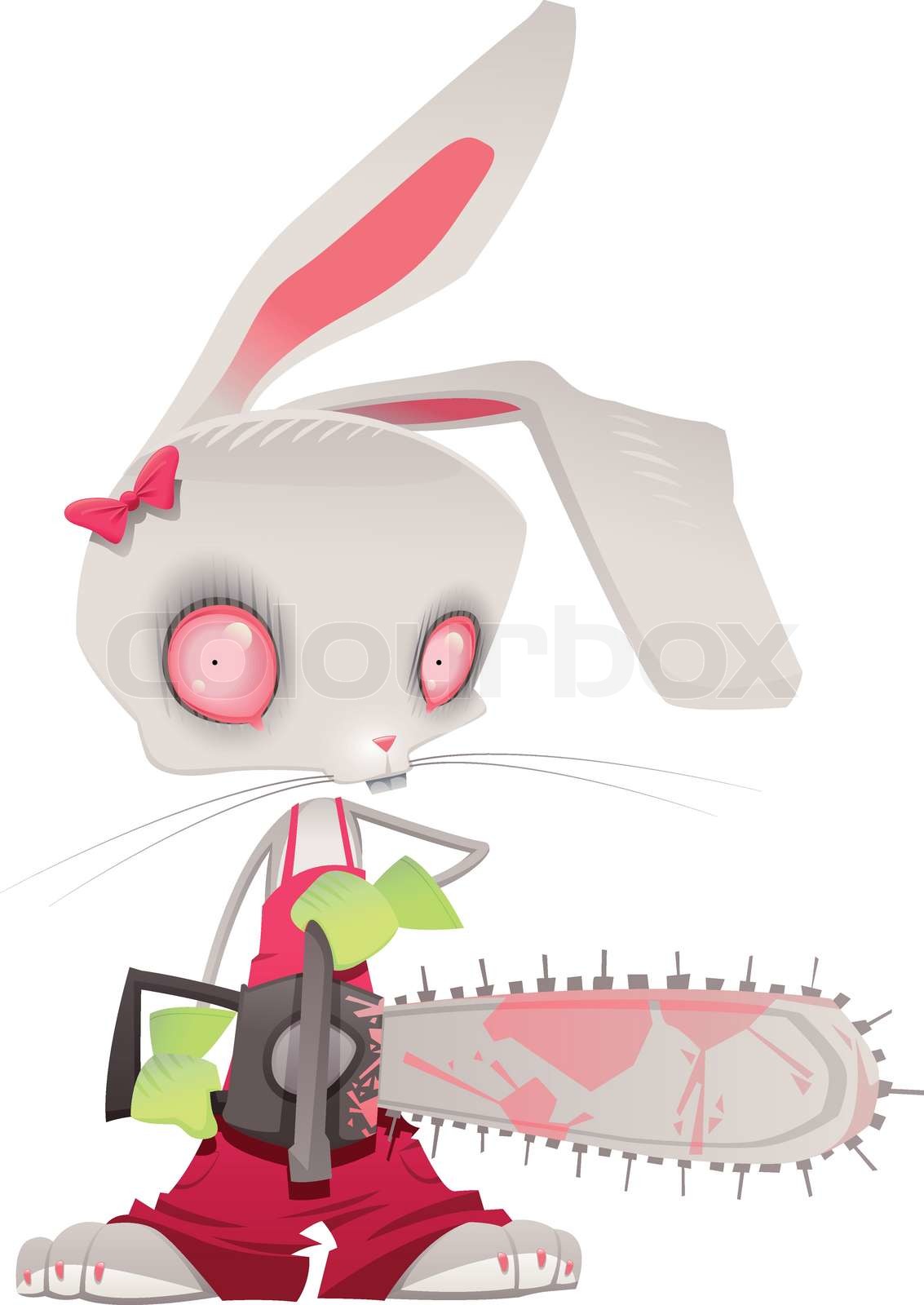 Horror bunny . | Stock vektor | Colourbox