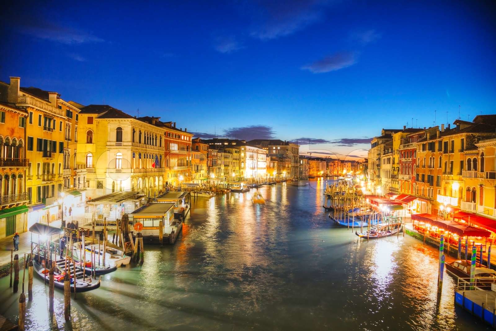 Venice at night time | Stock image | Colourbox