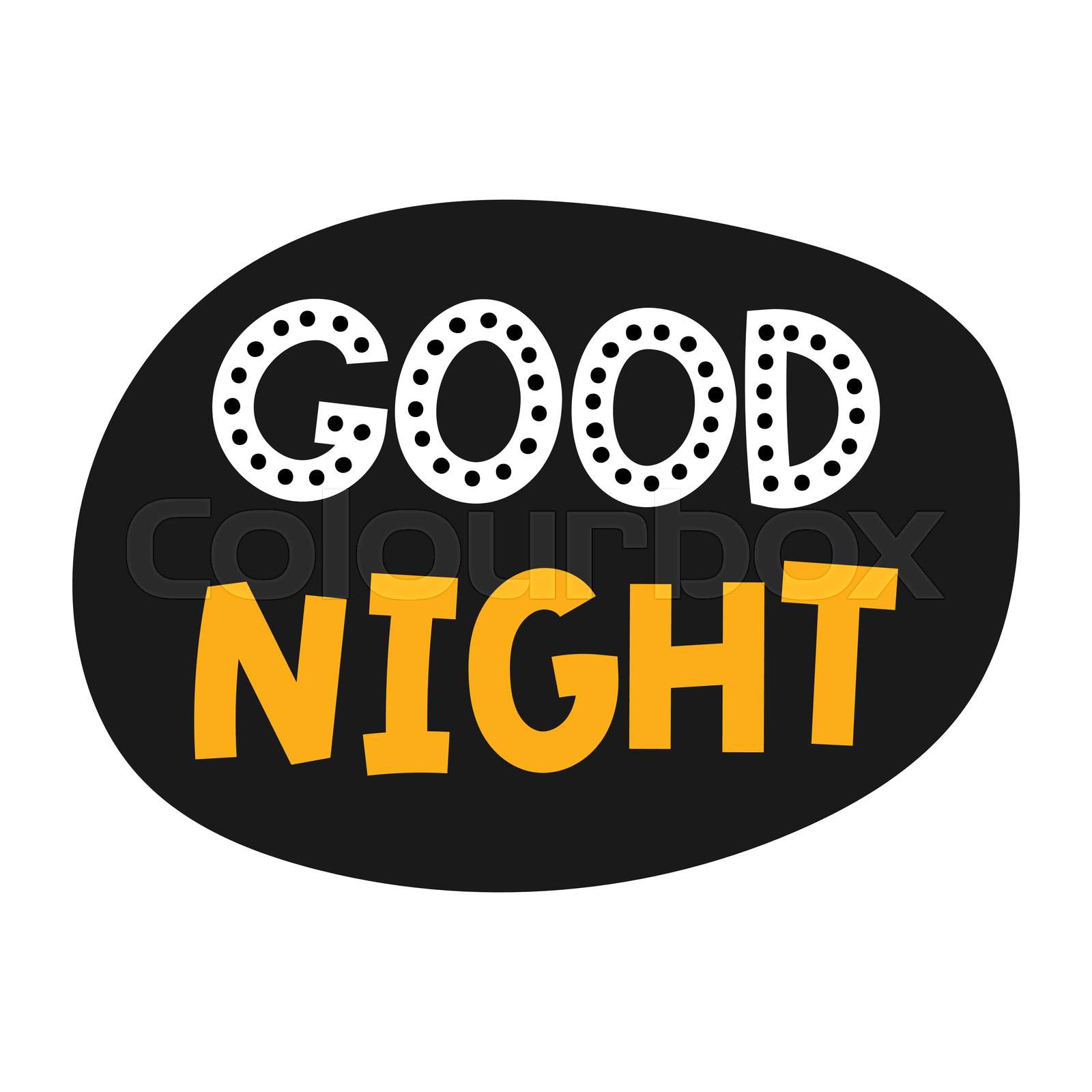 Good night. Hand drawn lettering. Cute phrase. Design for poster ... Good night. Hand drawn lettering. Cute phrase. Design for poster ...