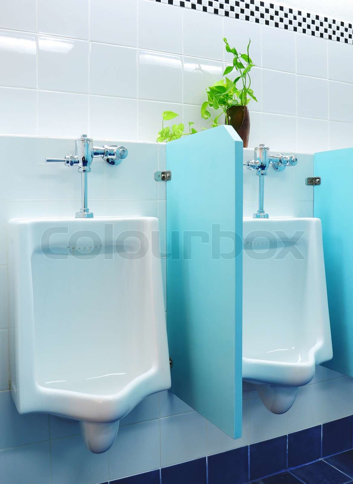 urinals at office | Stock image | Colourbox